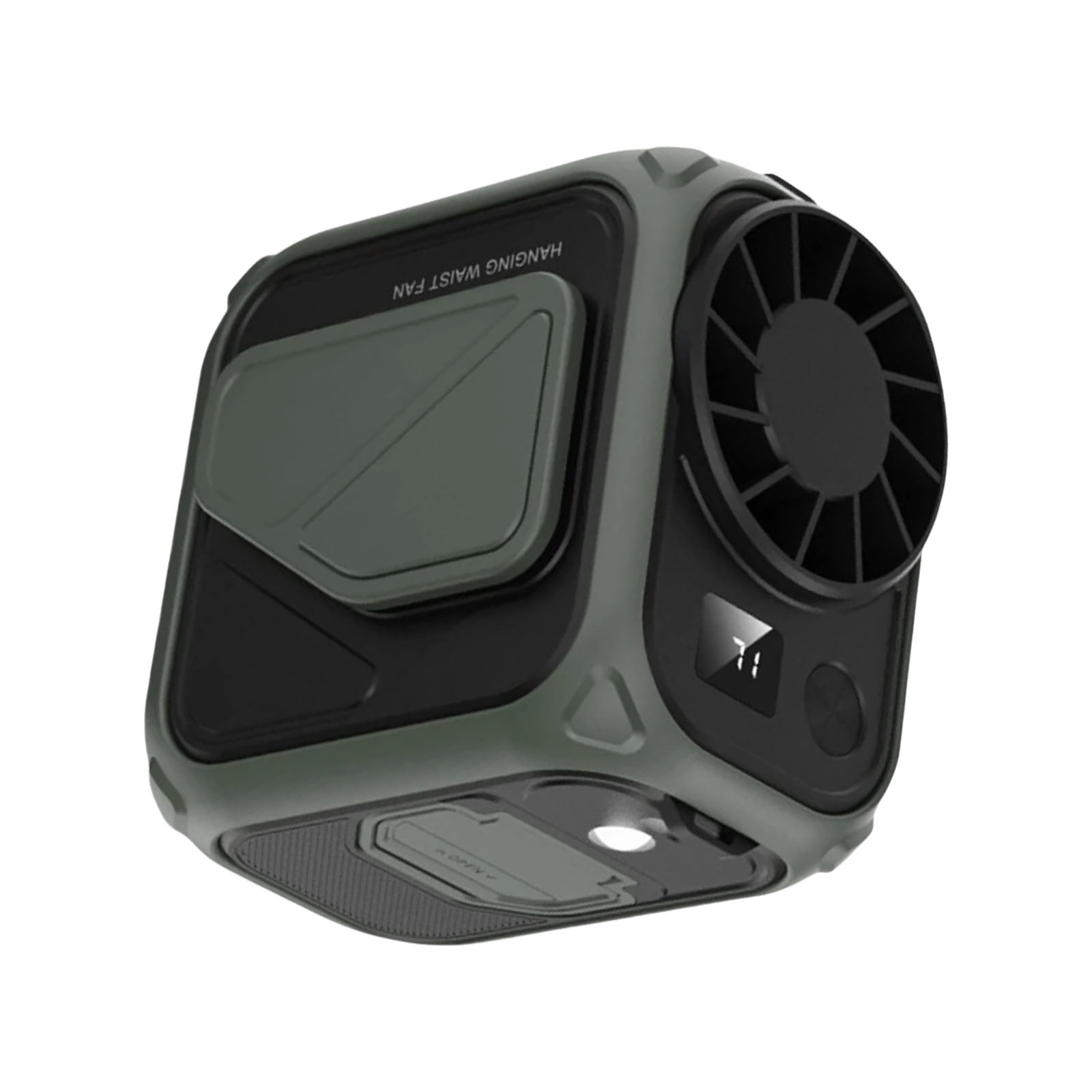 Cooling Fan Clip Fan 6000mAh Rechargable Waist Fan ABS Texture Belt Fan ...