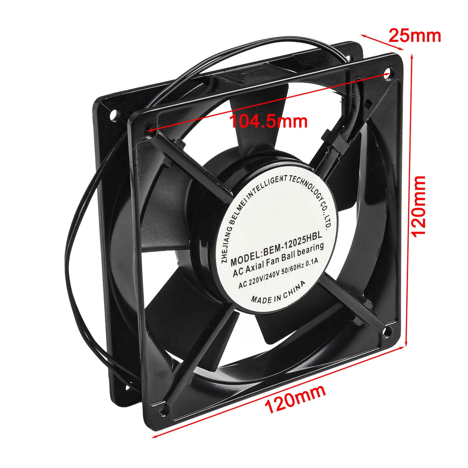 Cooling Fan Electronic Parts 50/60Hz 80MM -150MM AC/DC Cooling Fan ...