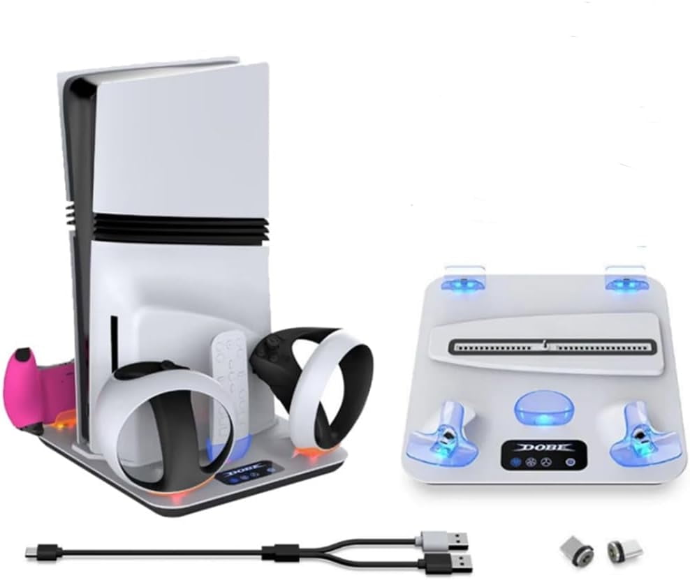 Cooling Fan for PS5 Pro/PS5 Slim/PS5 with LED Light,For PlayStation 5 ...