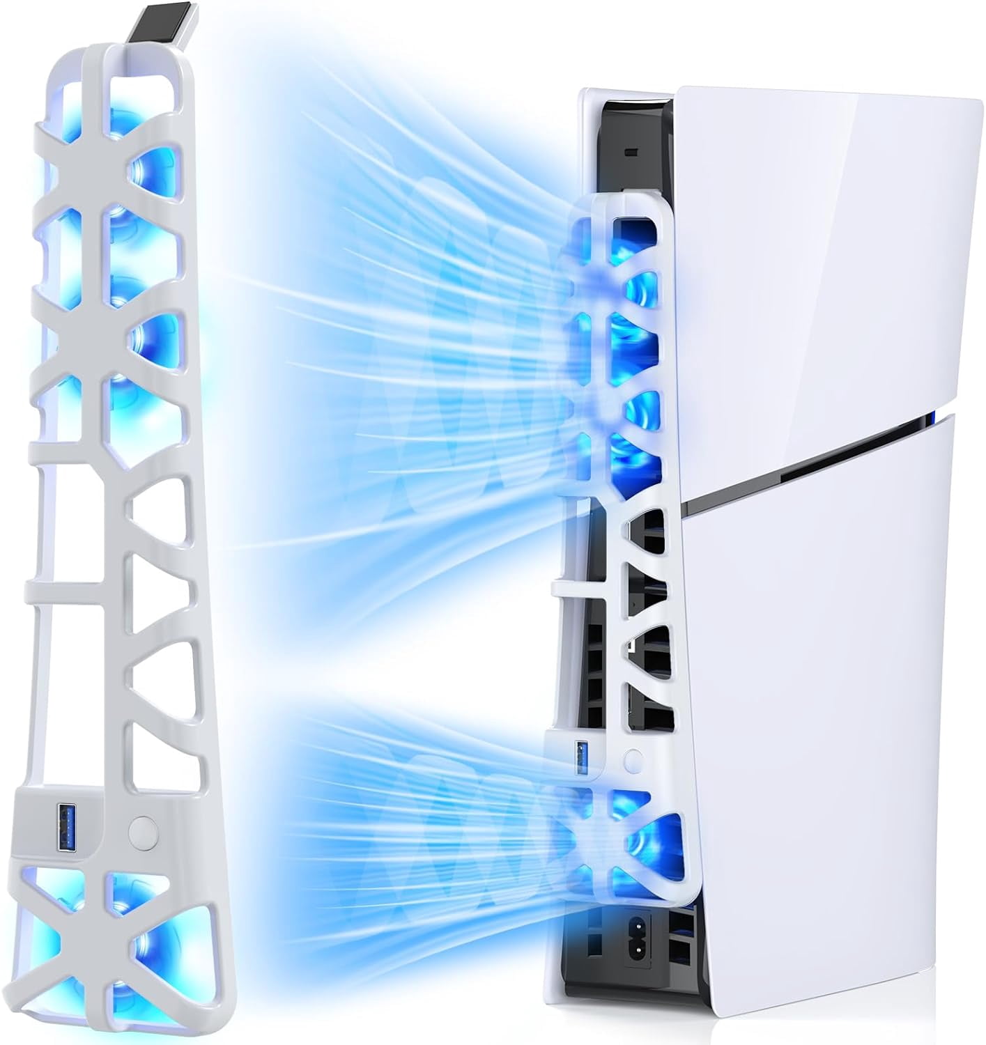 Cooling Fan for PS5 Slim Console, Quiet Cooling System with Memory ...