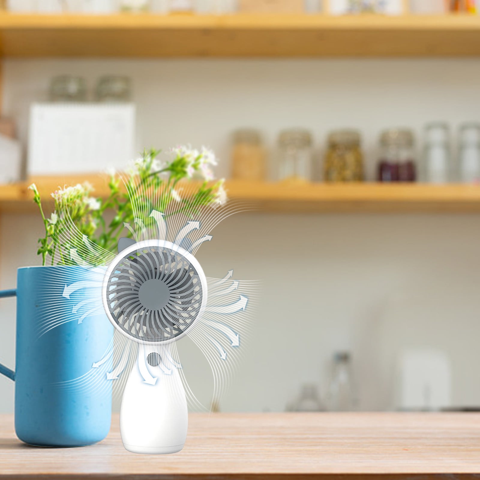 Cooling Fan Small Handheld Fan Portable USB Rechargeable Personal Fan 2 ...