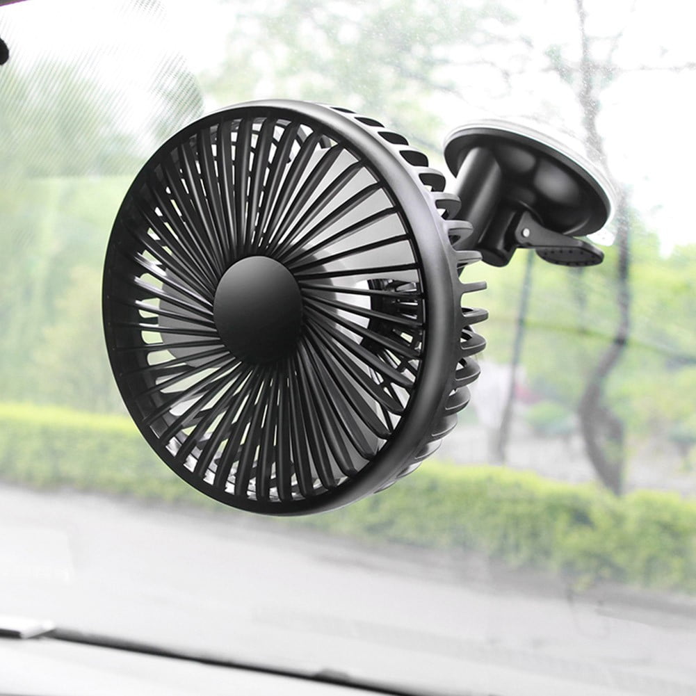 USB Suction Cup Single Head Car Dashboard Cooling Fan Adjustable ...
