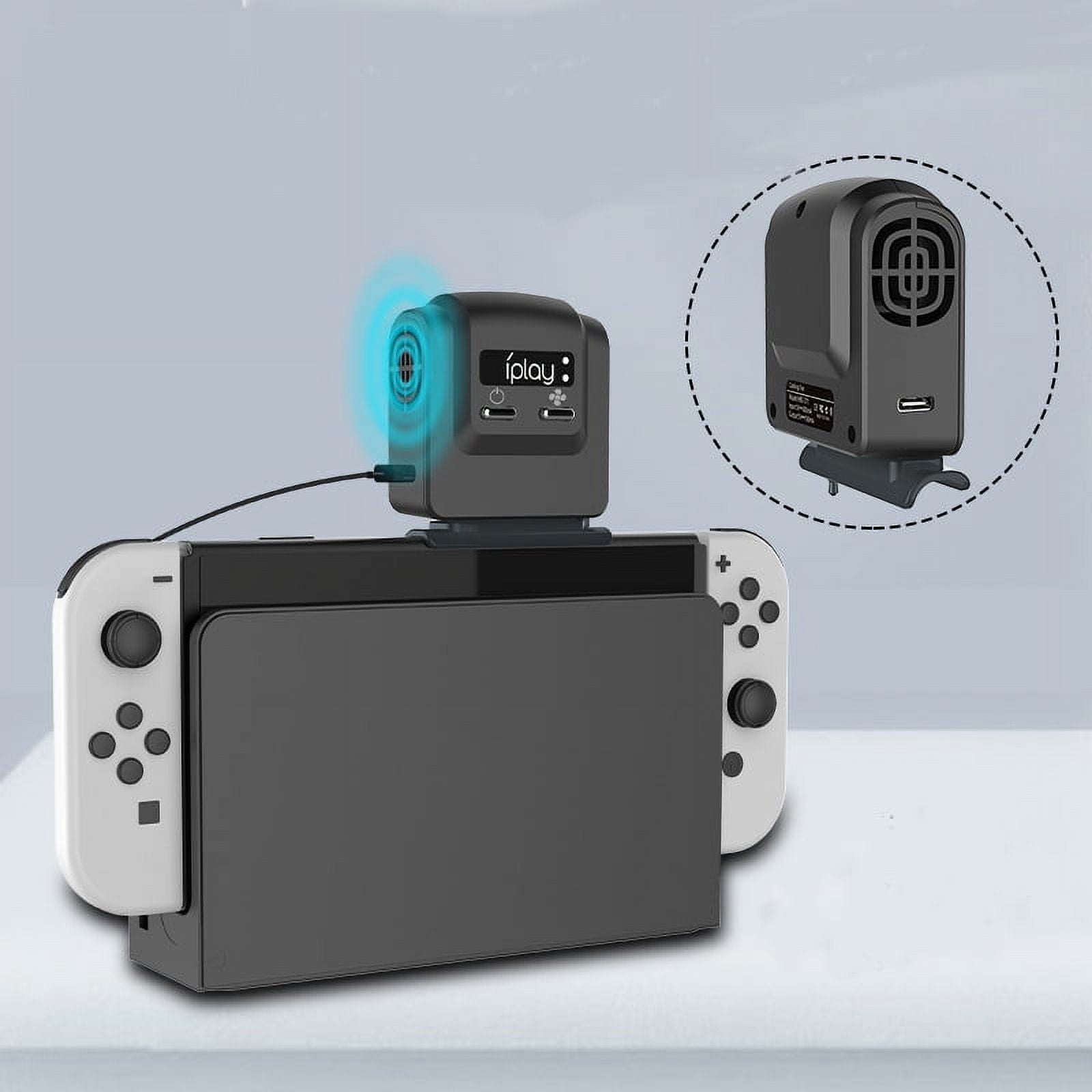 Cooling Fan for Nintendo Switch, Dock Set Temperature Display Cooler ...