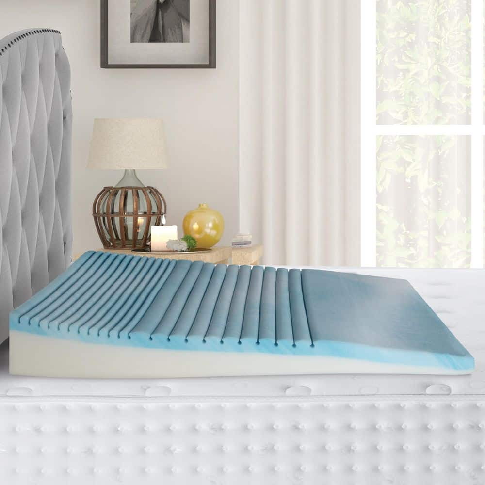Cooling Gel Memory Foam Body Wedge Pillow with Gradual Incline ...
