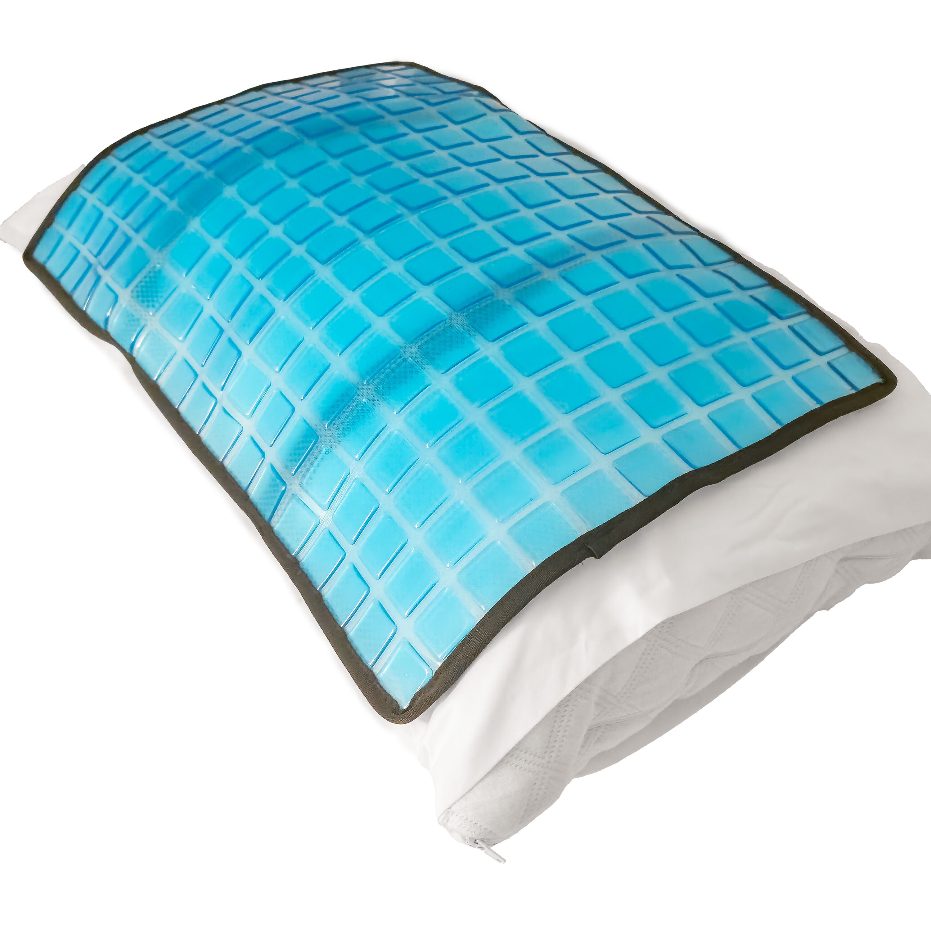 Cooling Gel Pillow Pad for Neck and Migraine Relief - No Water Filling ...