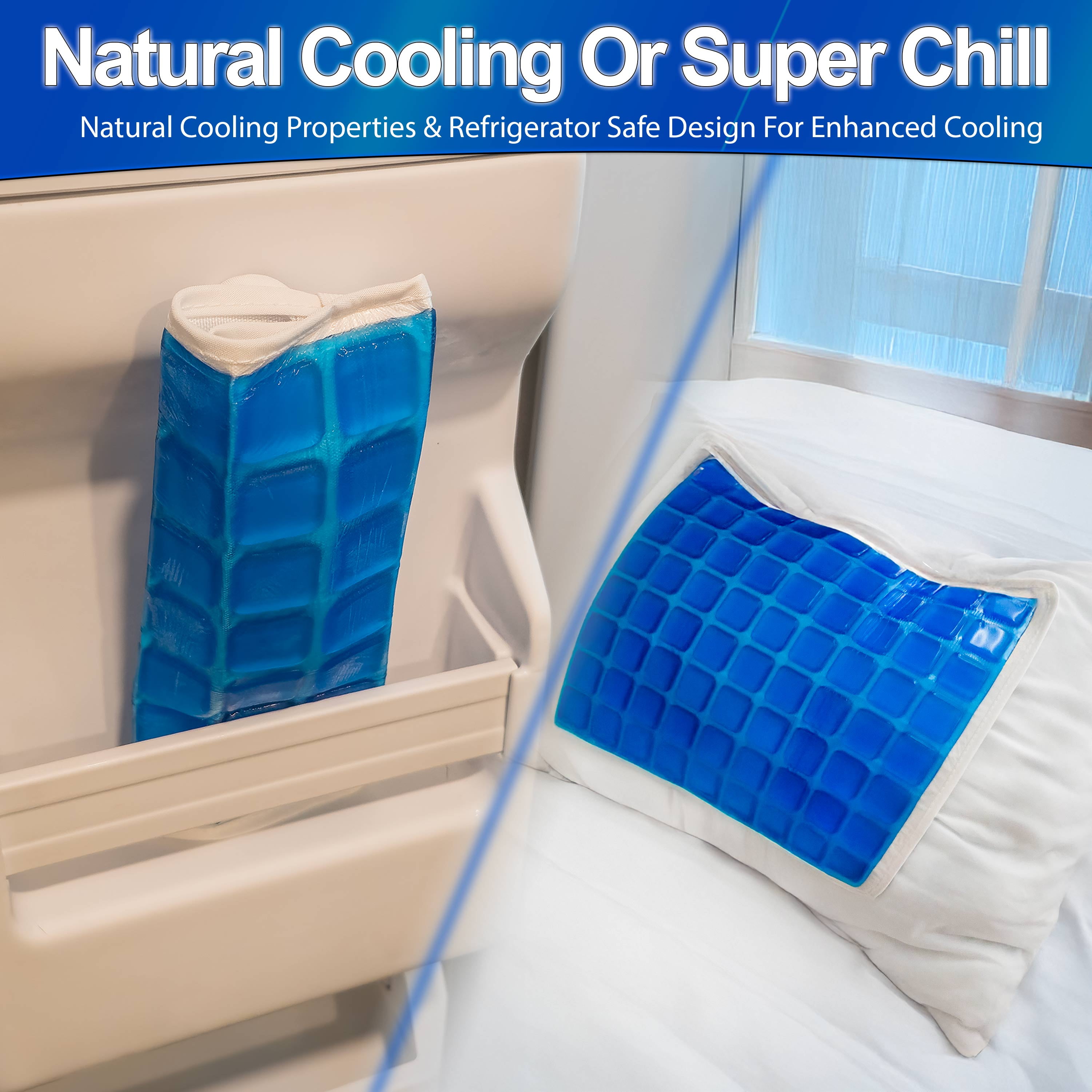 Walmart Cooling Gel Pillow Pad - Non-Leaking & No Water Filling ...