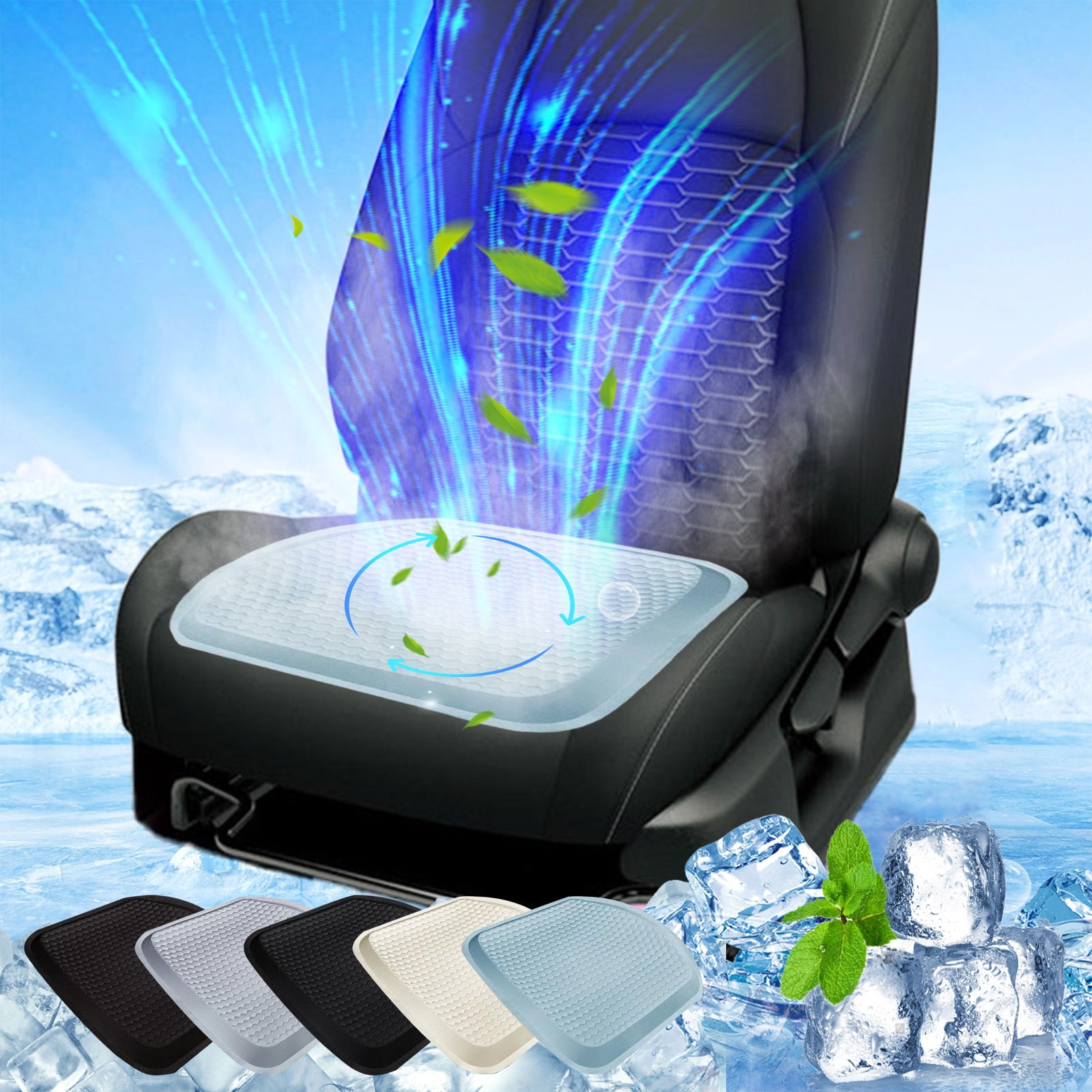 Cooling Gel Seat Cushion, Honeycomb Design, Breathable Mesh Top, Memory ...