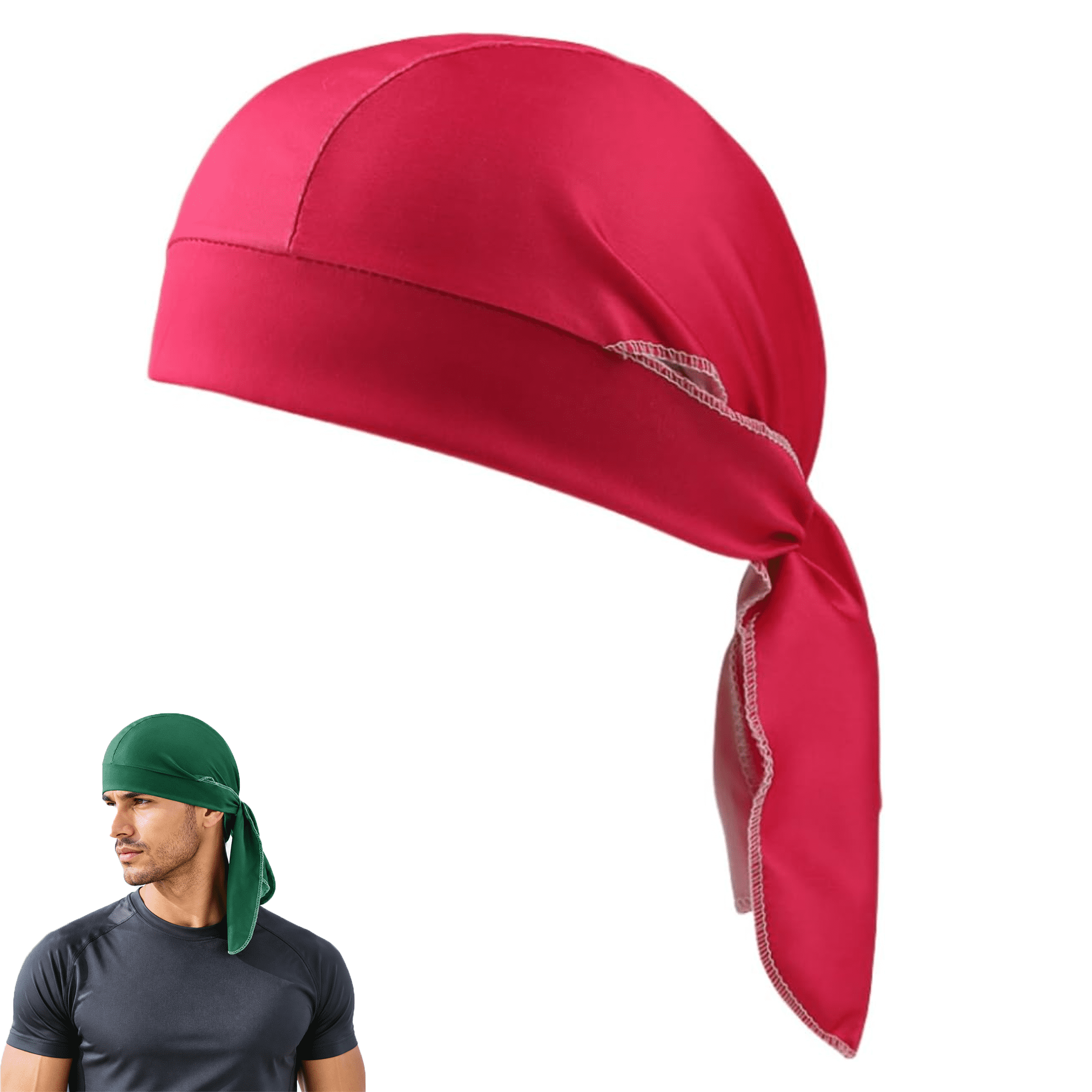 Cooling Headscarf Cap,Solid Color Sweat-Wicking Stretchy Pirate Cap ...