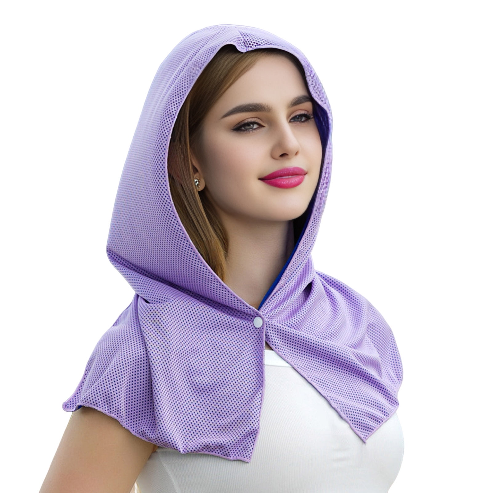 Cooling Hoodie Towel Neck Face Sun Protection Ice Towel Summer Hot ...