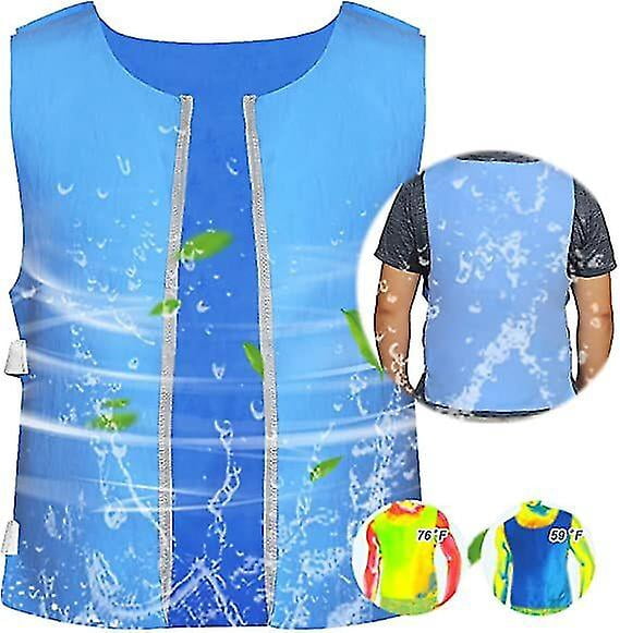 Cooling Ice Vest For Men Women Cool Water Activated Evaporative Cold ...