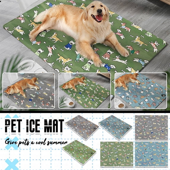 Cooling Mat for Dogs Cat Cooling Mat 36X26 Inch Park Blue Cooling Pad ...