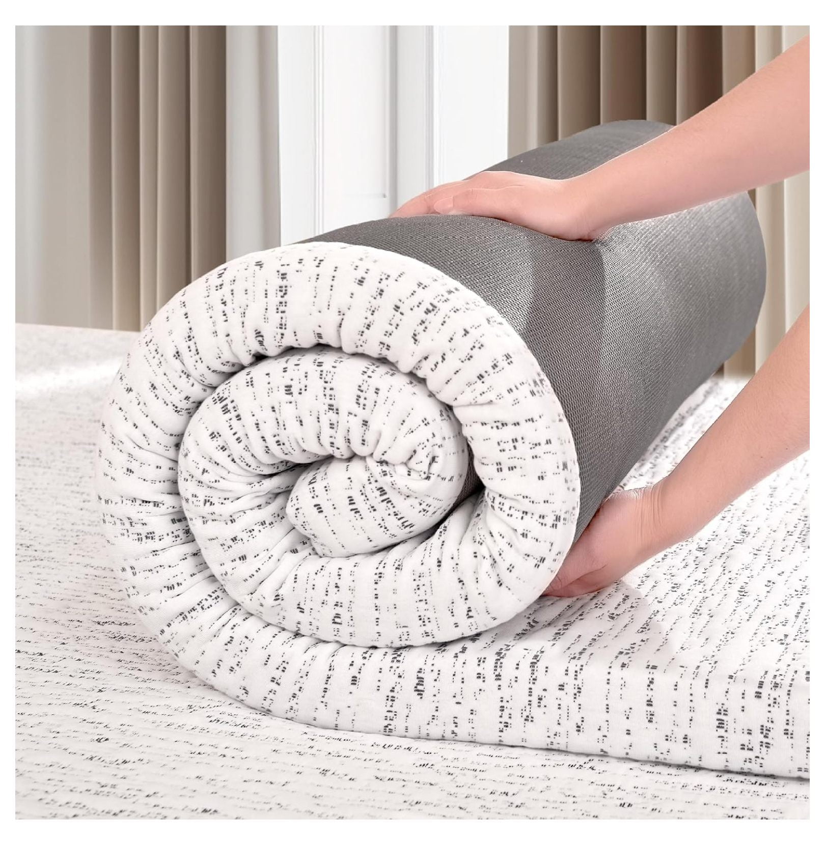 Cooling Mattress Topper, 3 Inch Gel Memory Foam Bed Topper, Foam ...