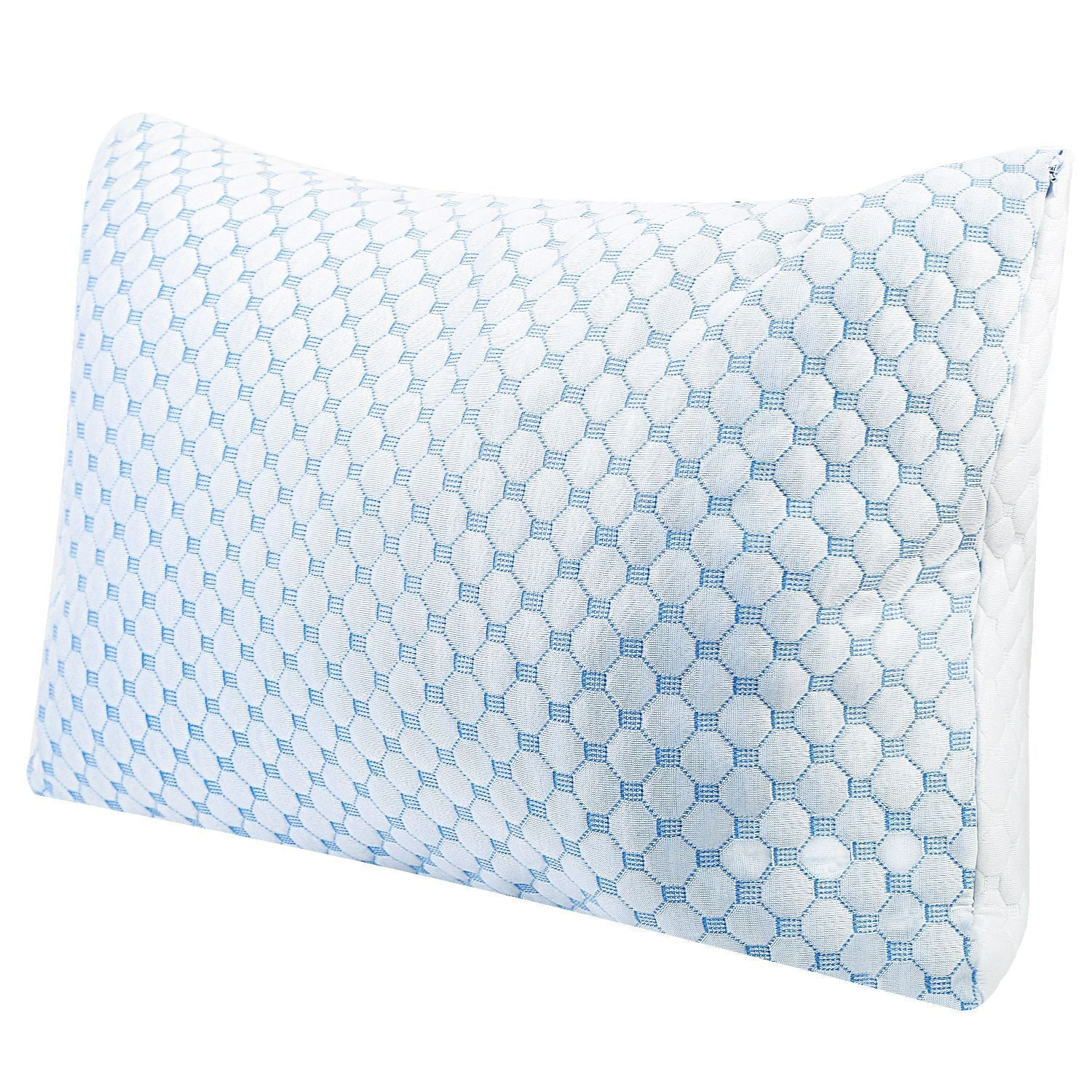 Cooling Memory Foam Pillow Ventilated Soft Bed Pillow with Cooling Gel ...