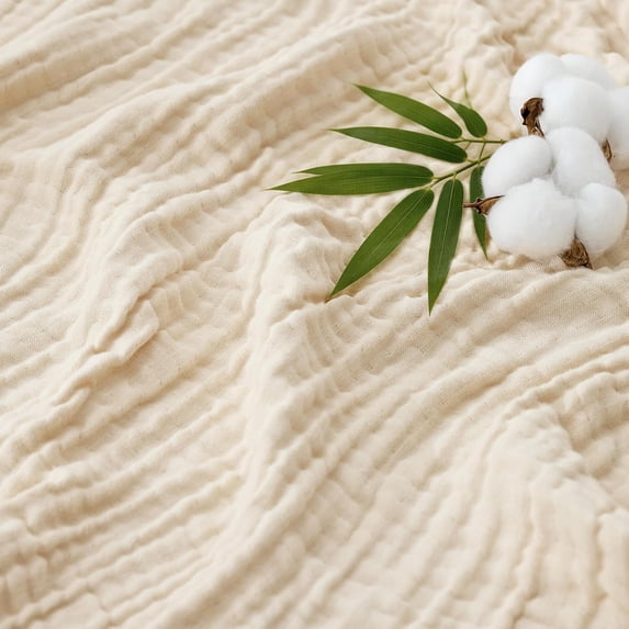 Cooling Muslin Throw Blanket, 50% Rayon Derived from , 50% , 4-Layer ...