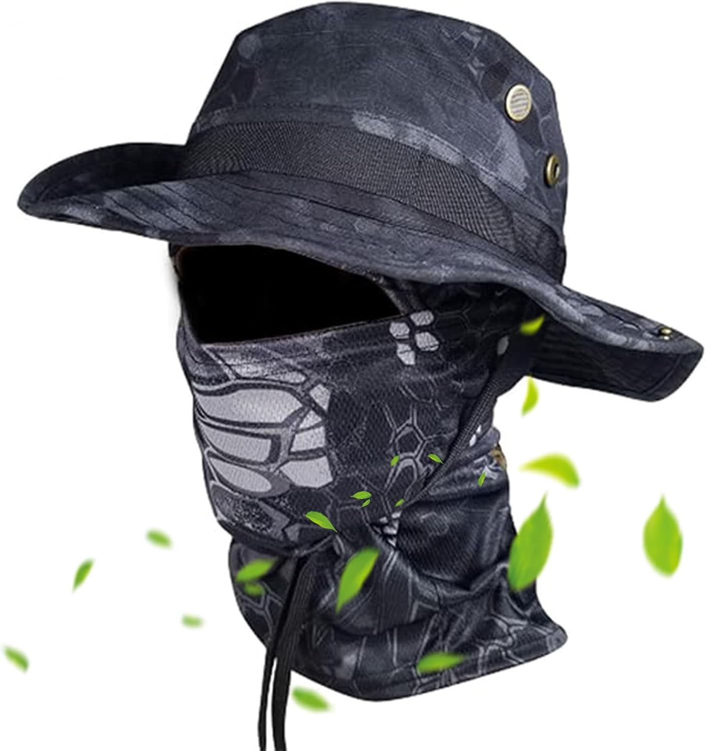Cooling Neck Gaiter Face Mask Boonie Hat Set Fishing Hat Boonie Hat ...