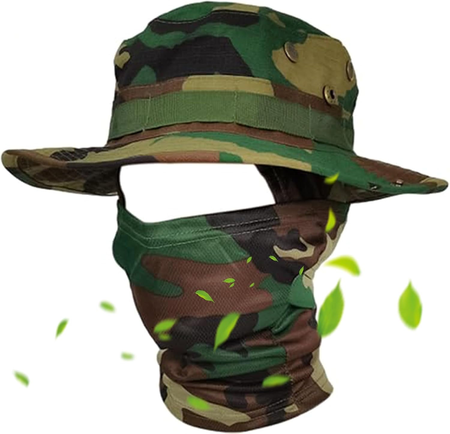 Cooling Neck Gaiter Face Mask Boonie Hat Set Fishing Hat Boonie Hat ...