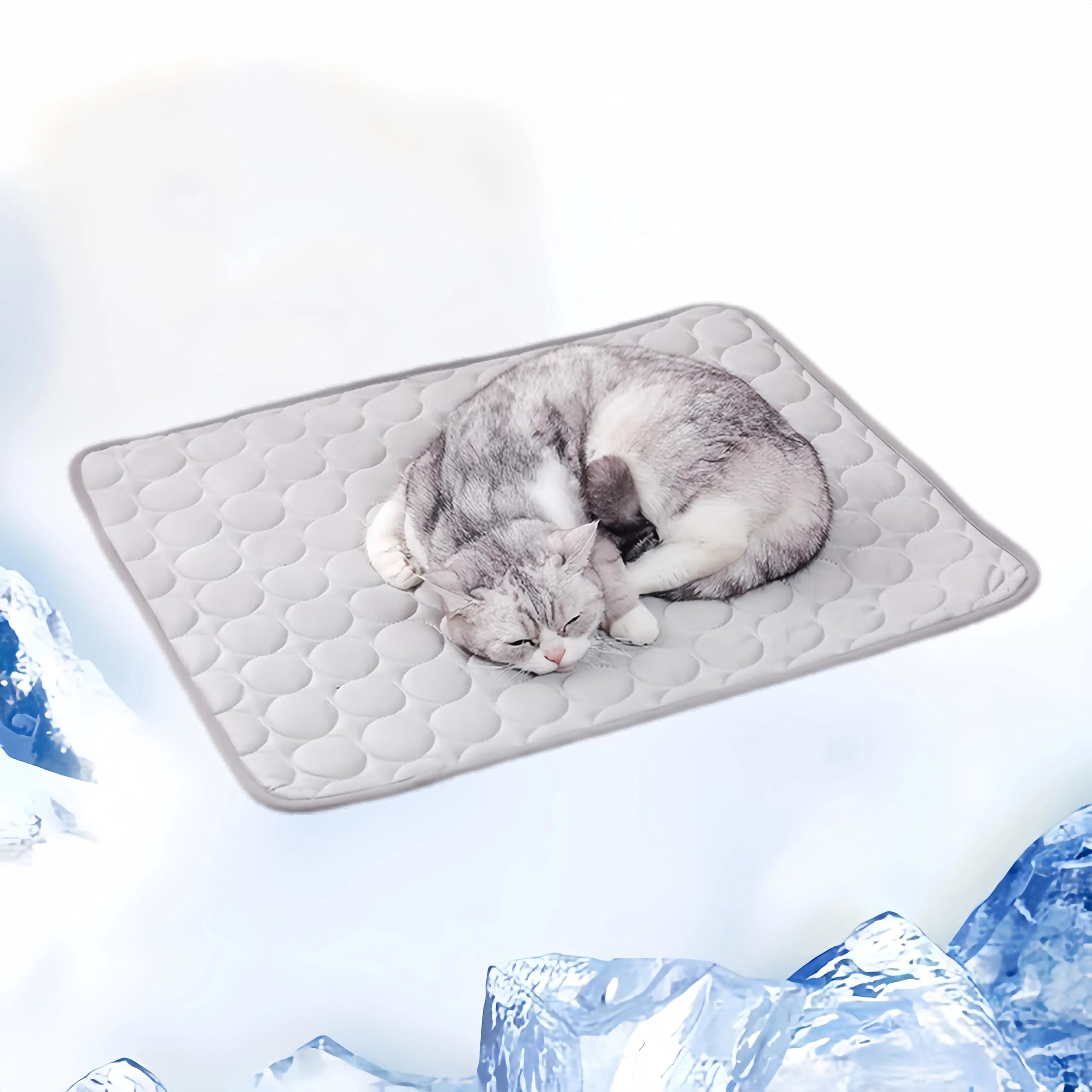 Cooling Pad for Dog,Foldable Pet Sleeping Cooling Dog Bed,Machine ...