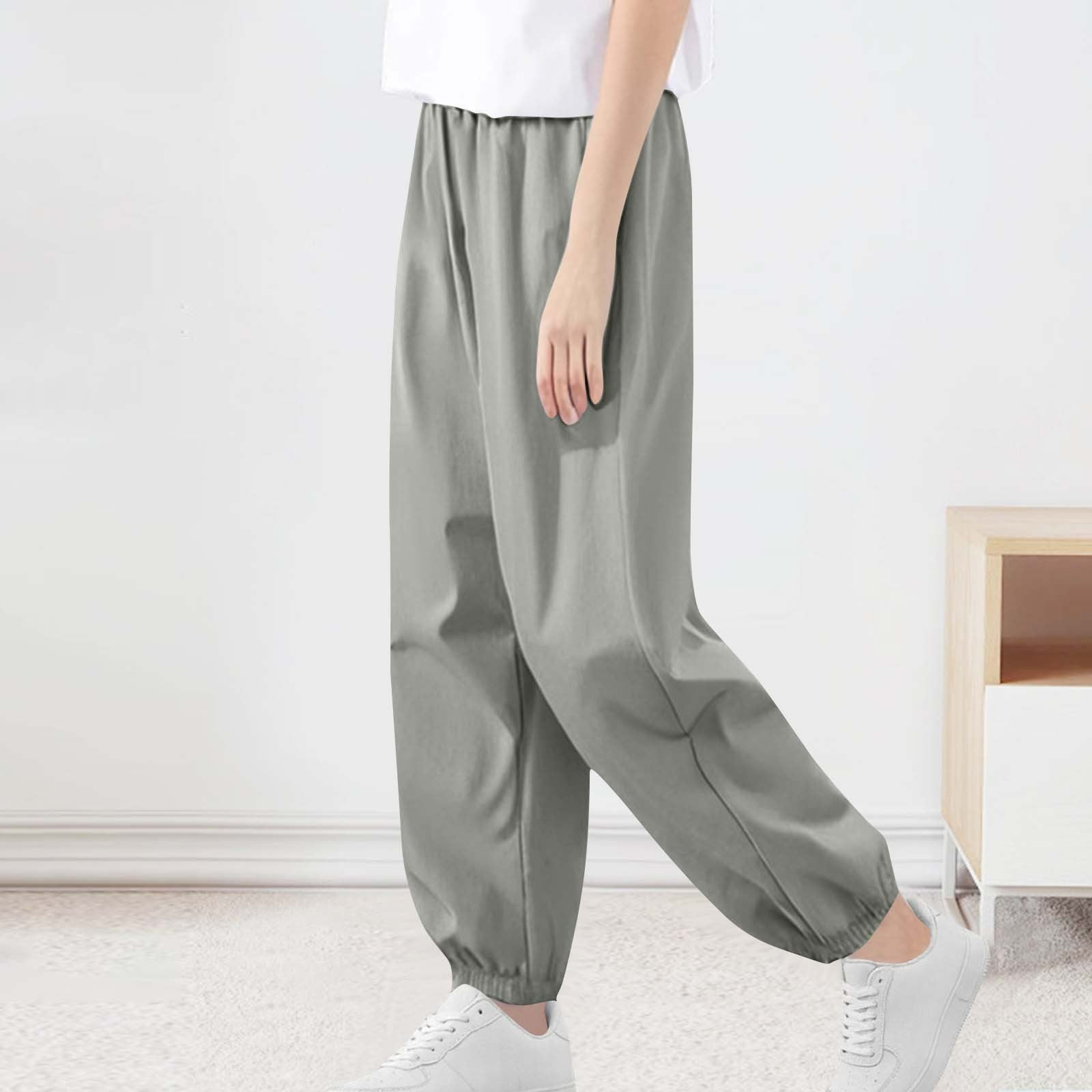 Cooling Pants for Boys 5-16 Years Elastic Waist Tapered Leg Pant with ...