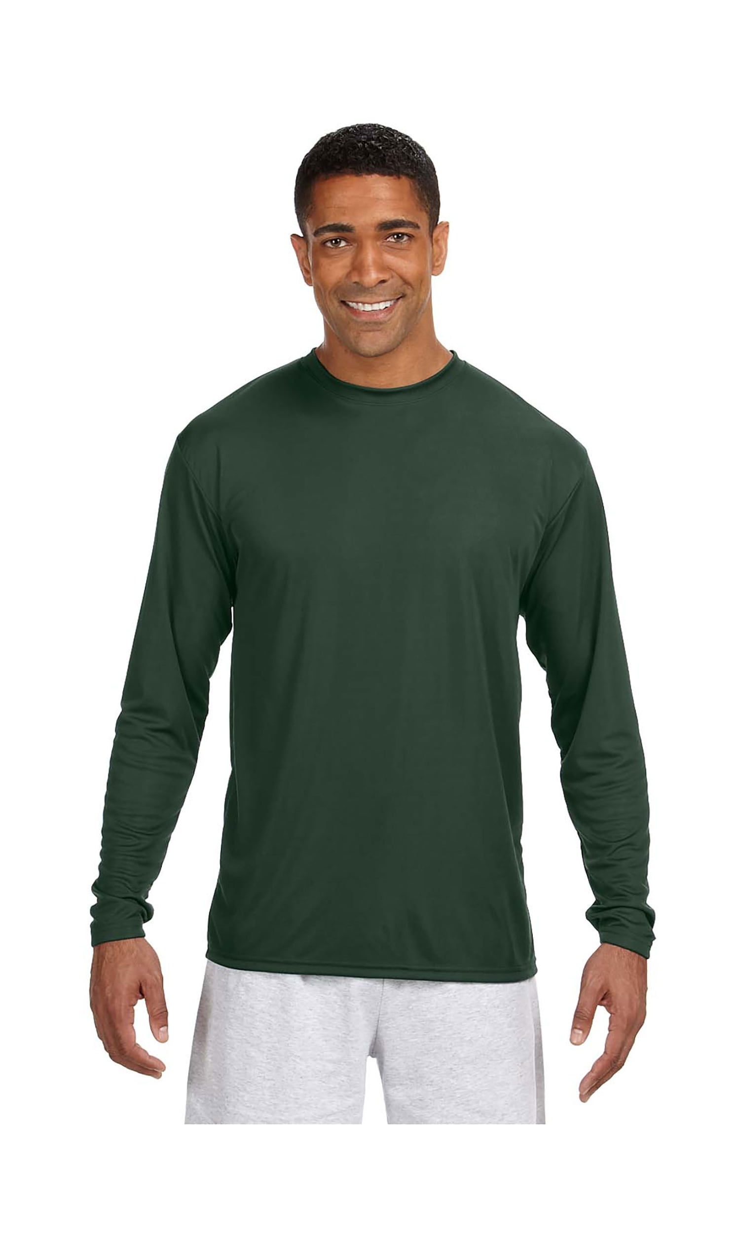 A4 N3165 Long Sleeve Cooling Performance Crew Shirt - Walmart.com