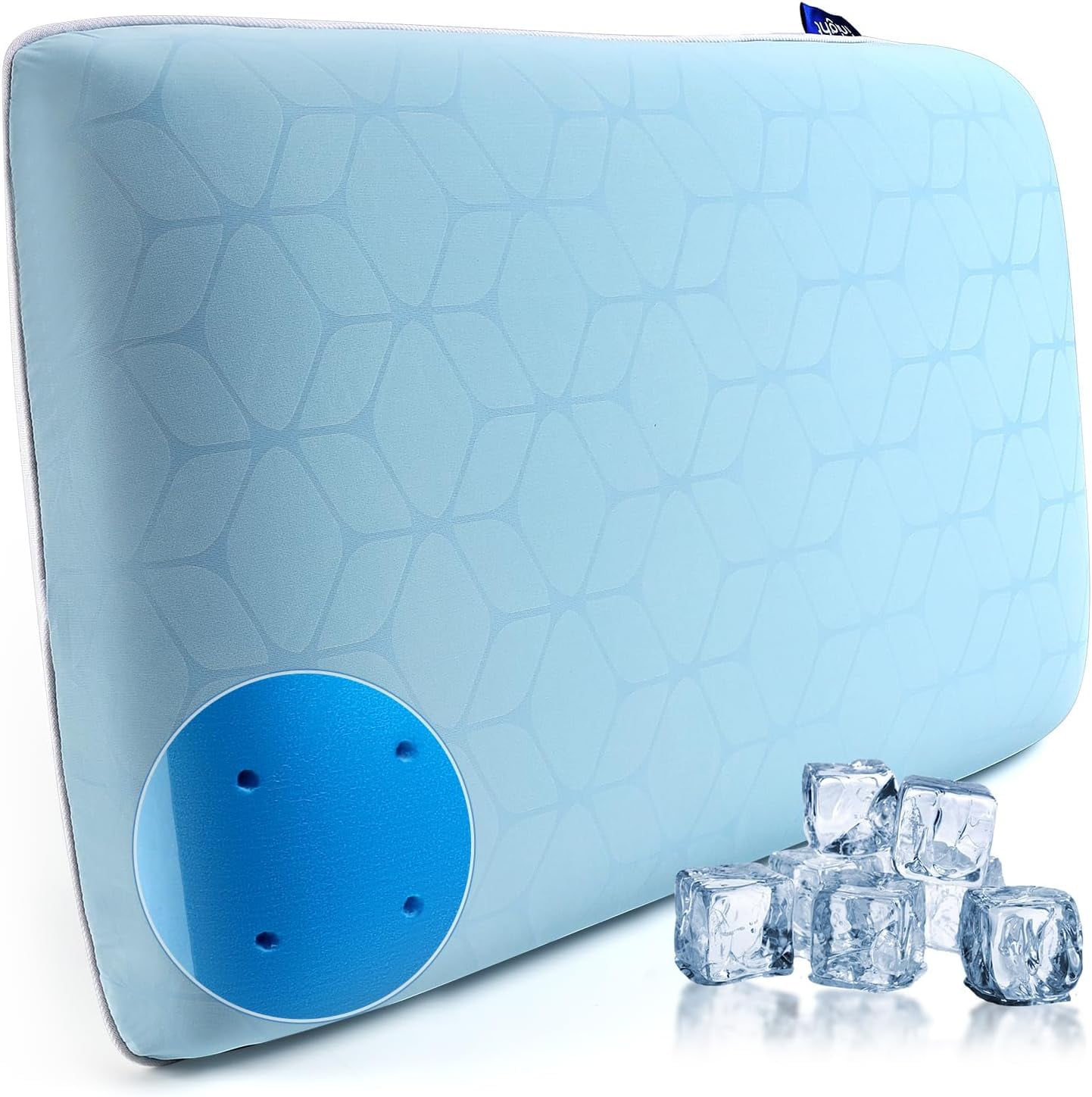 Cooling Pillow, Cooling Gel Memory Foam Pillows, Cooling Pillow for Hot ...