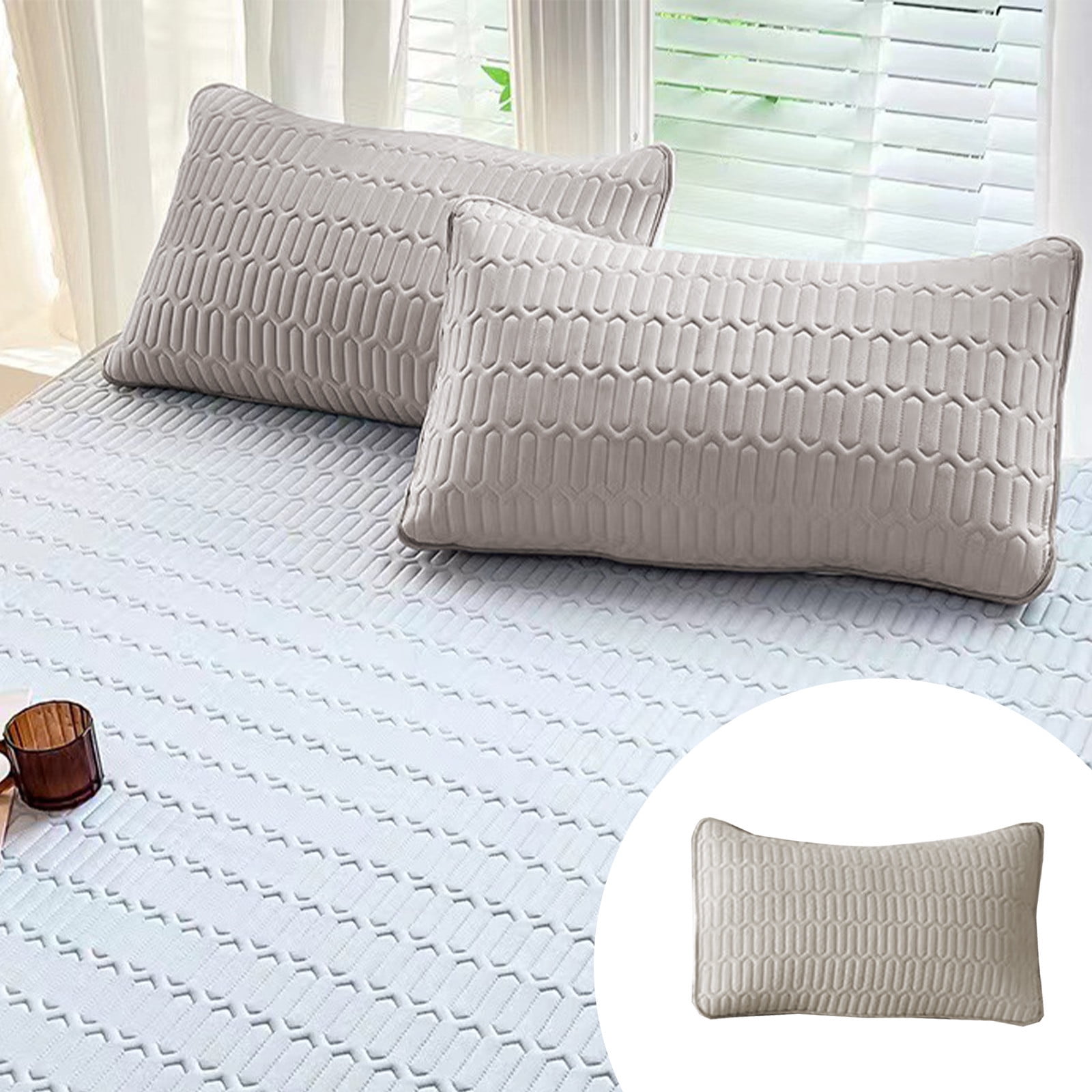 Cooling Pillows for Sleeping Latex Pillow Queen Size Bed Pillows for ...