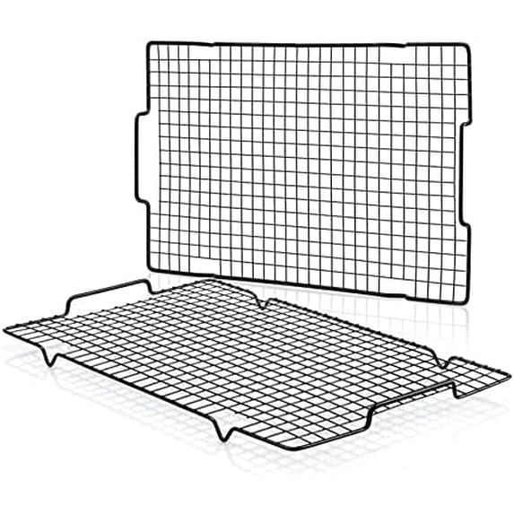 Cooling Rack 2 Pack - 16" x 10", Nonstick Baking Rack with Handle fits ...