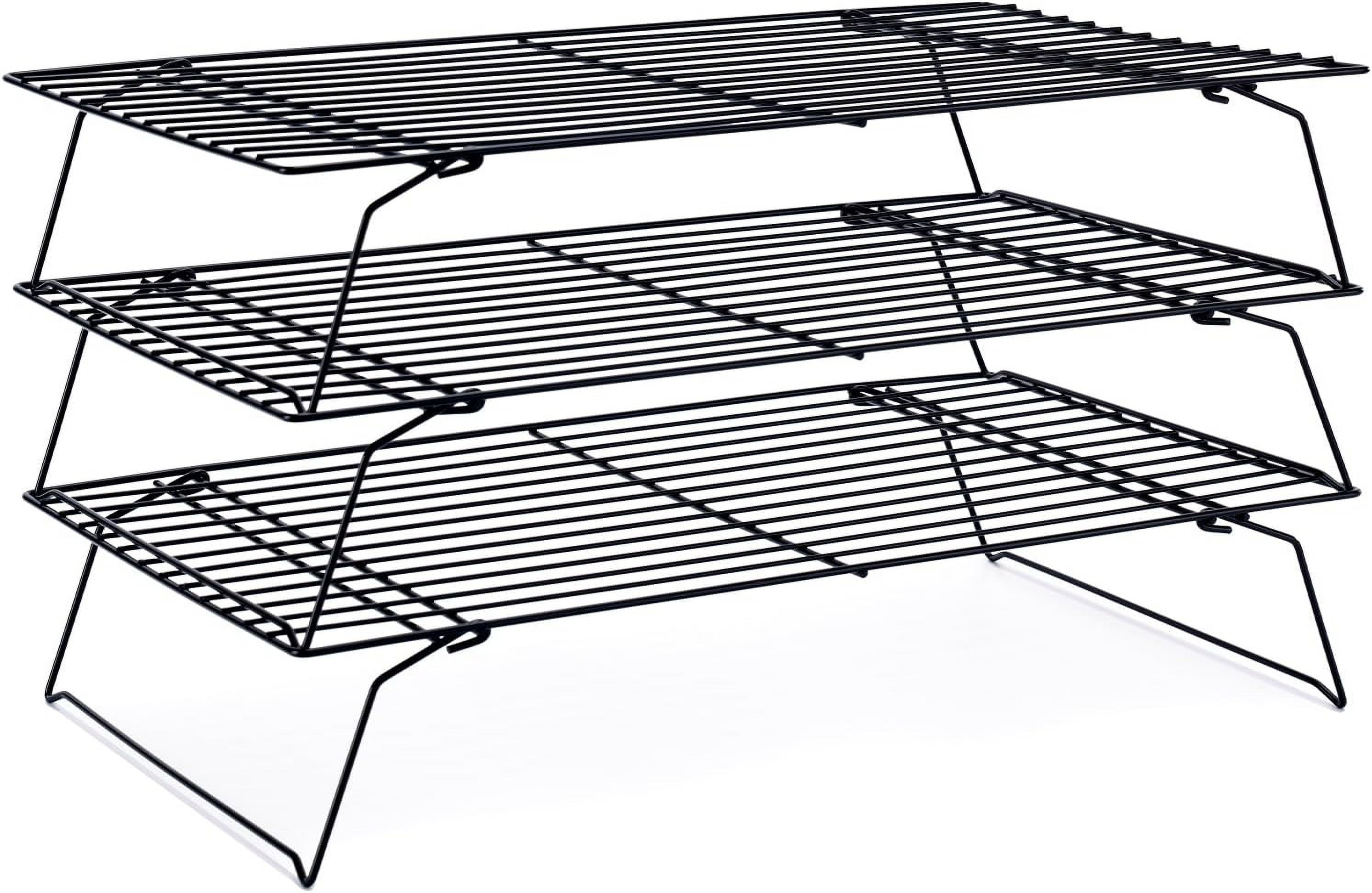 Cooling Rack for Baking 3 Tiers, 16" x 10" Cookie Cooling Wire Rack ...