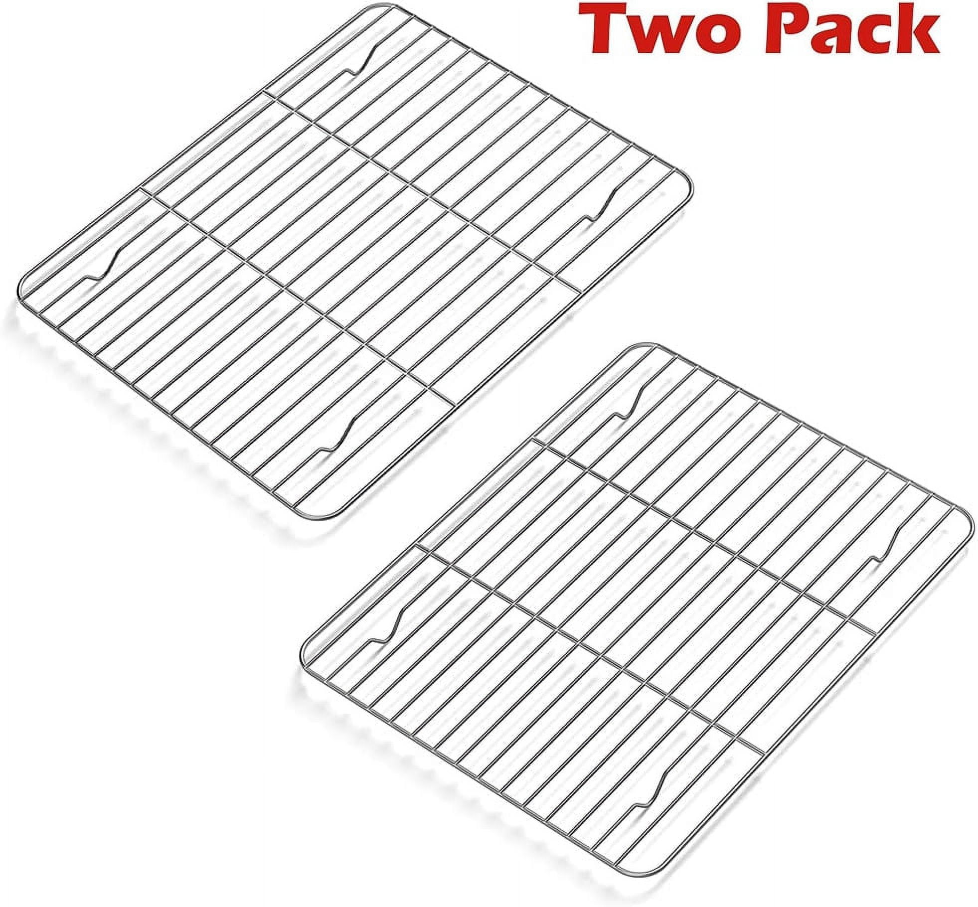 Cooling Rack Pack of 2, Stainless Steel Baking Racks, Heavy Duty Wire ...