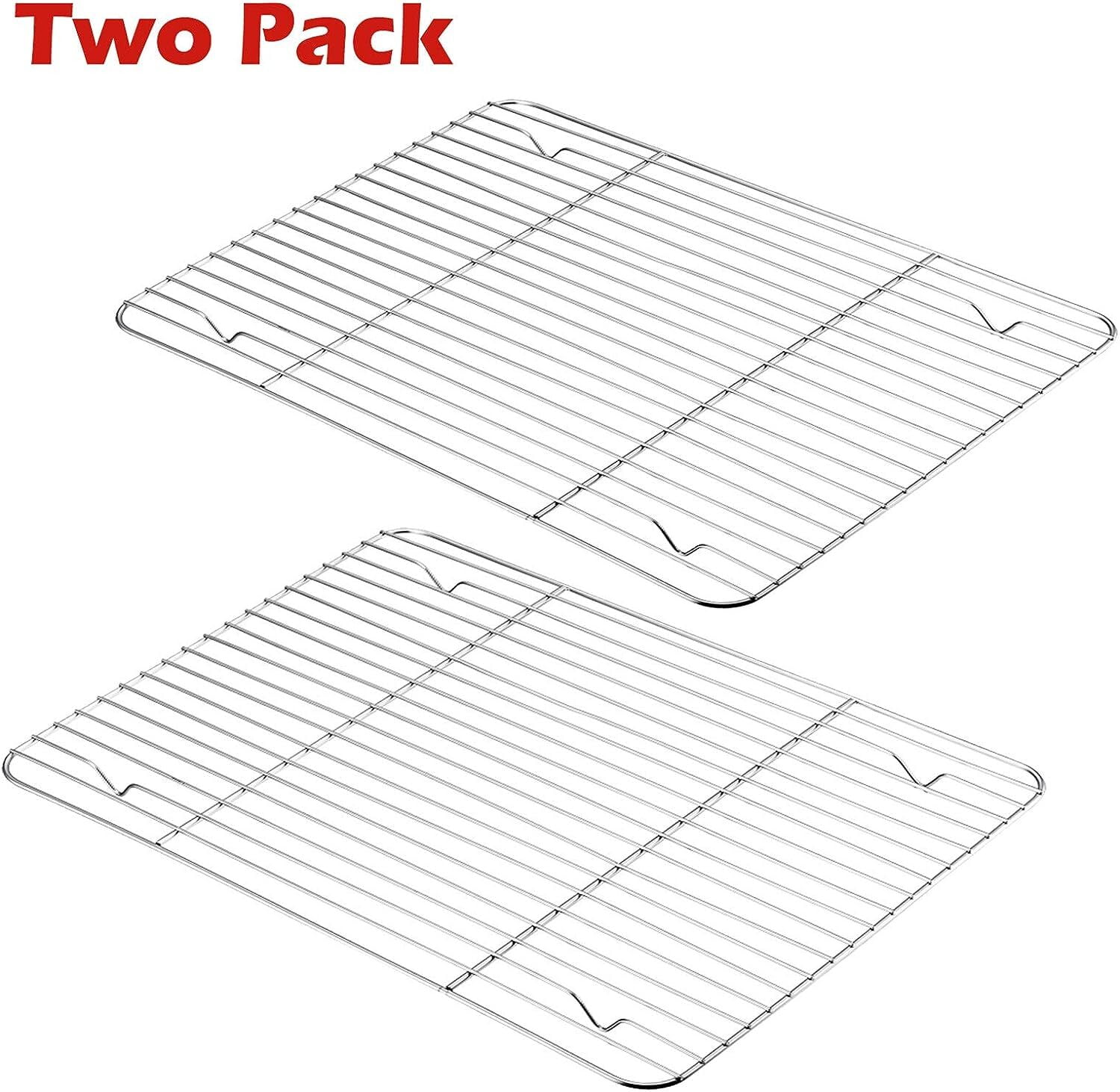 Cooling Rack Pack of 2, Stainless Steel Baking Racks, Heavy Duty Wire ...