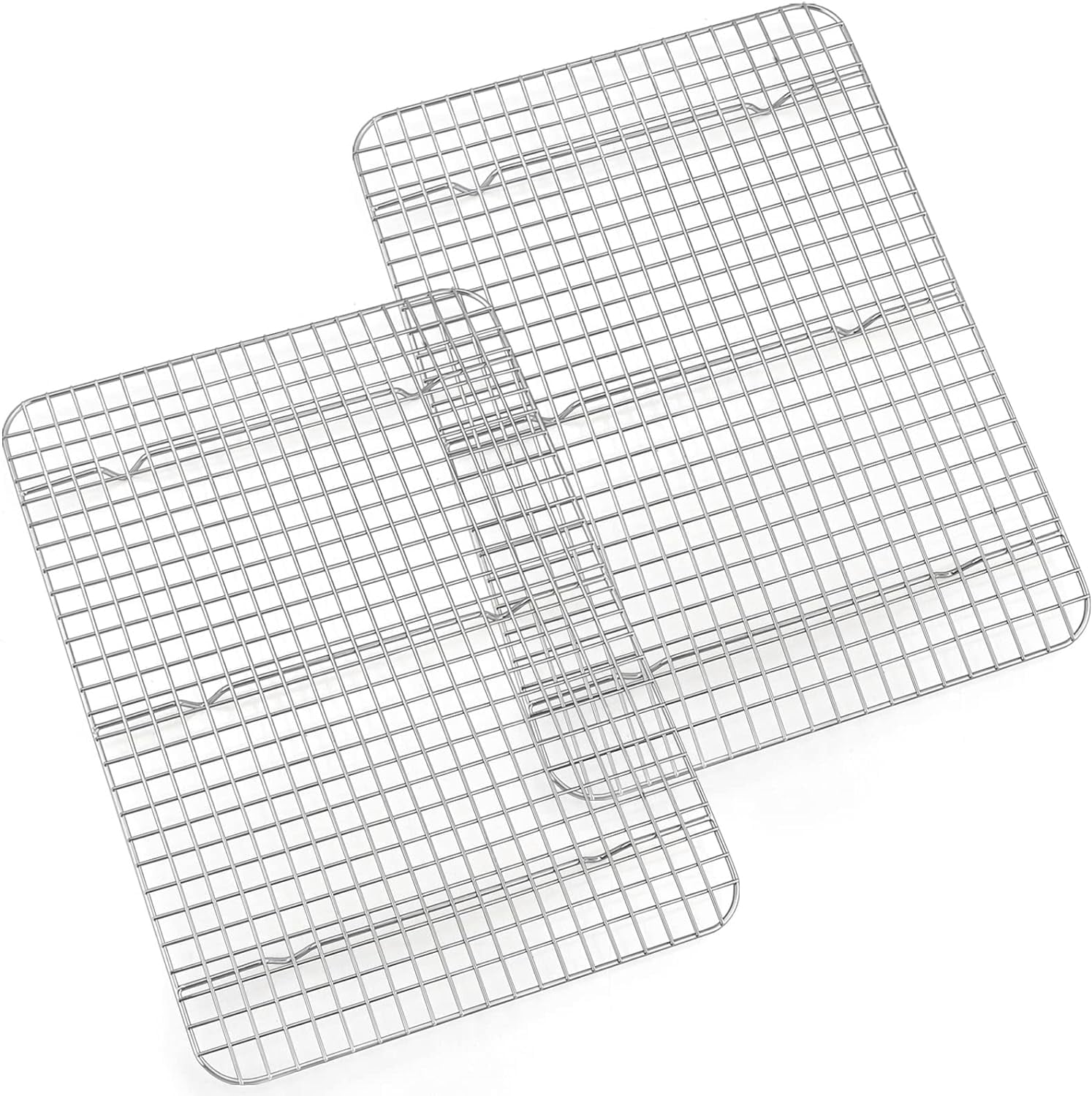 Cooling Rack Set of 2, 1/2 Sheet Baking Racks for Oven Cooking Roasting ...