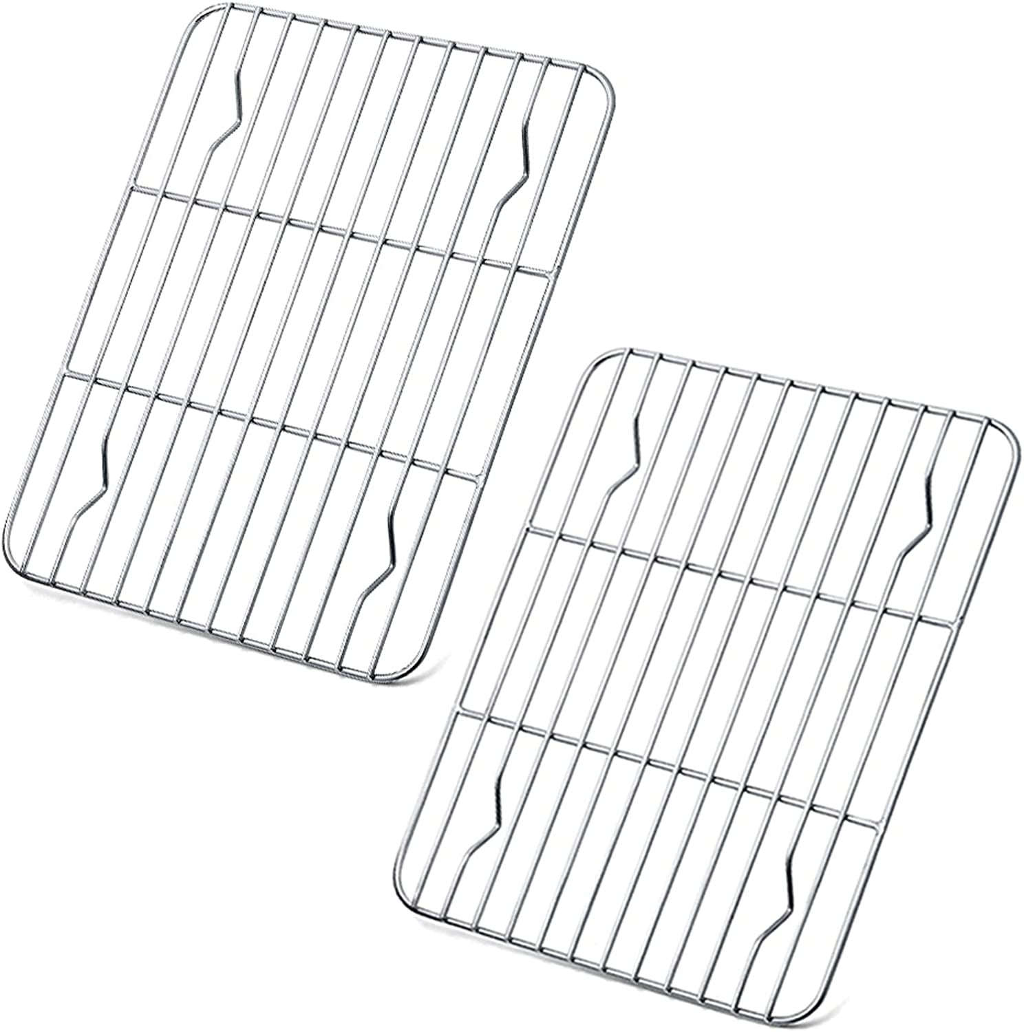 Cooling Rack Set of 2, Small Stainless Steel Grill Wire Rack for Oven ...