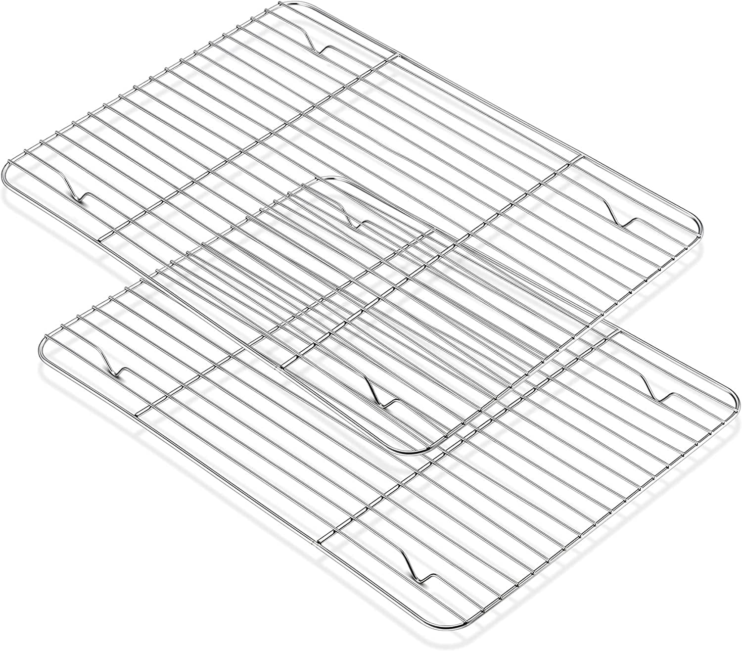 Cooling Rack Set of 2, Stainless Steel Thick Wire Rack for Baking ...