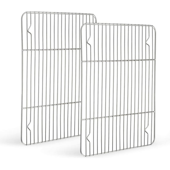 Cooling Rack Set of 2, Topboutique Baking Rack Stainless Steel Wire ...