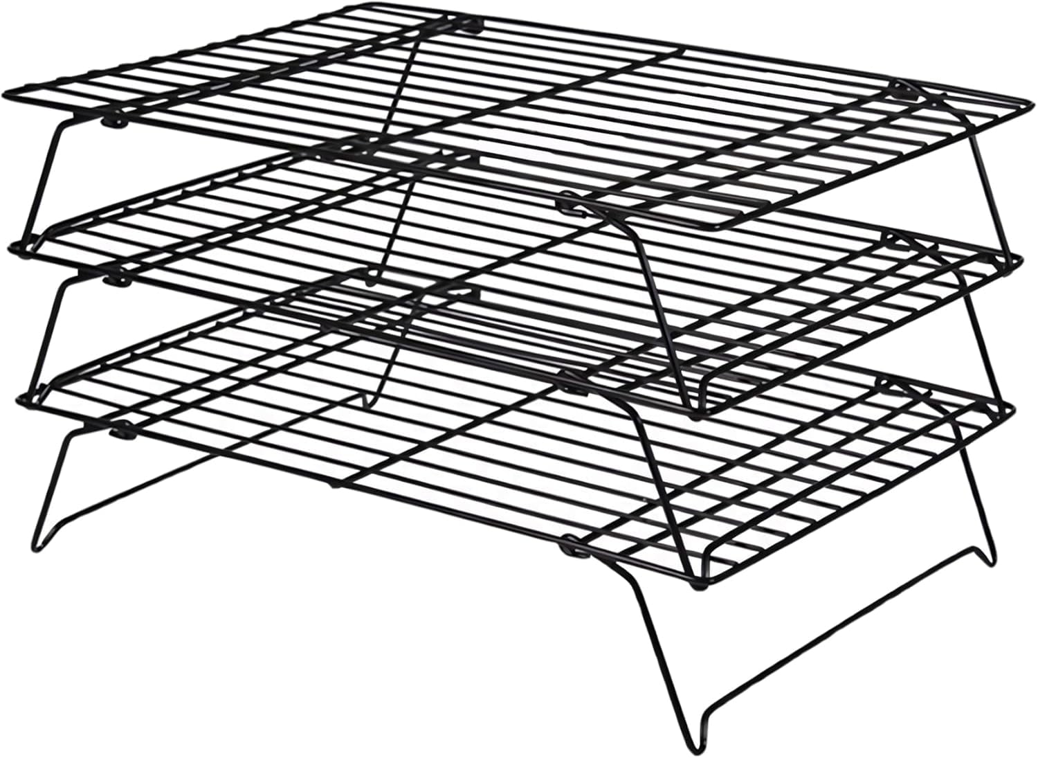 Cooling Racks for Cooking and Baking:3 Layers Stackable Baking Rack ...