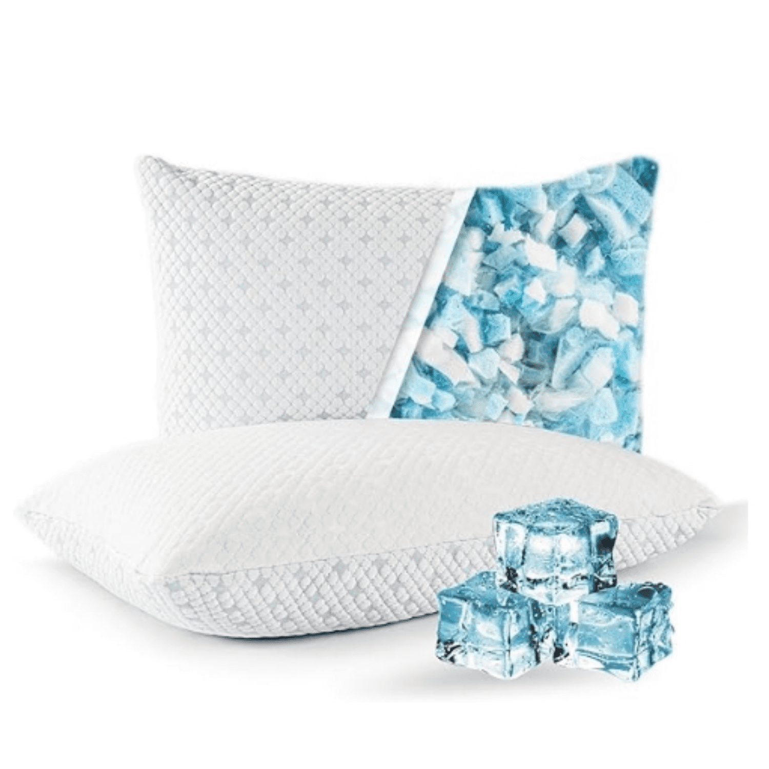 Cooling Shredded Memory Foam Pillows for Hot S pers, Adjustable Bed ...