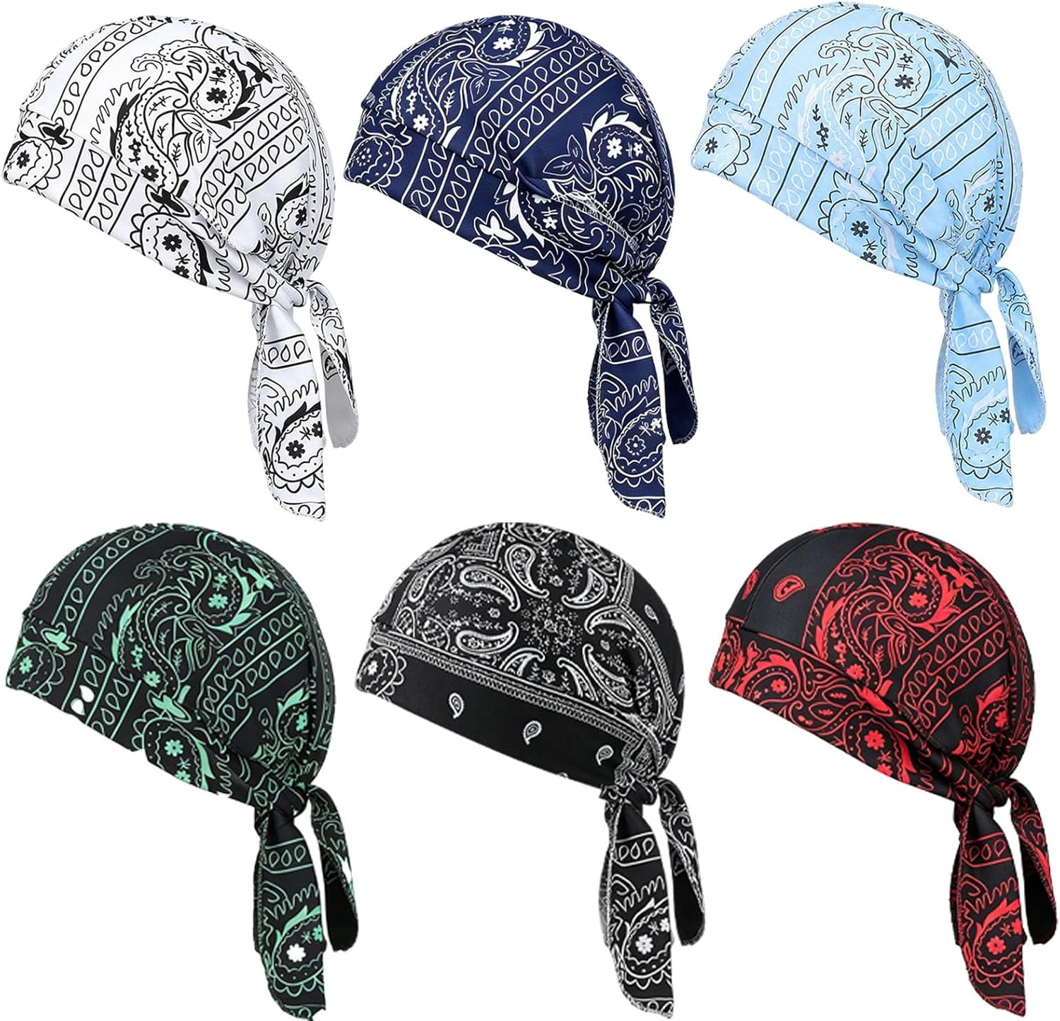 Cooling Skull Cap Helmet Liner, Bandana Cap, Elastic Cycling Sports Cap ...
