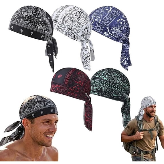 Cooling Skull Cap Helmet Liner, Breathable Sweat Wicking Head Wrap ...