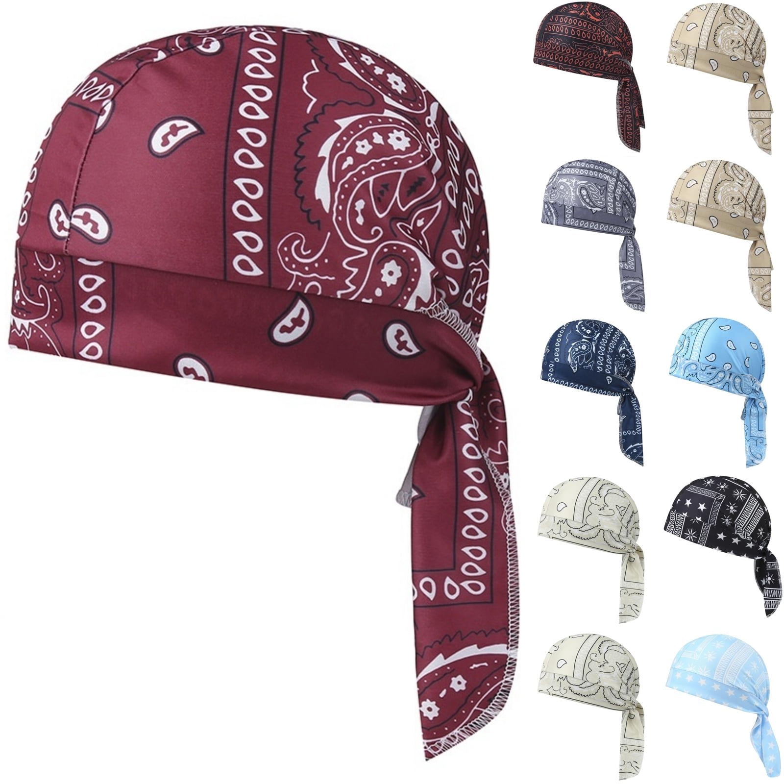 Cooling Skull Cap Helmet Liner, Breathable Sweat Wicking Head Wrap ...