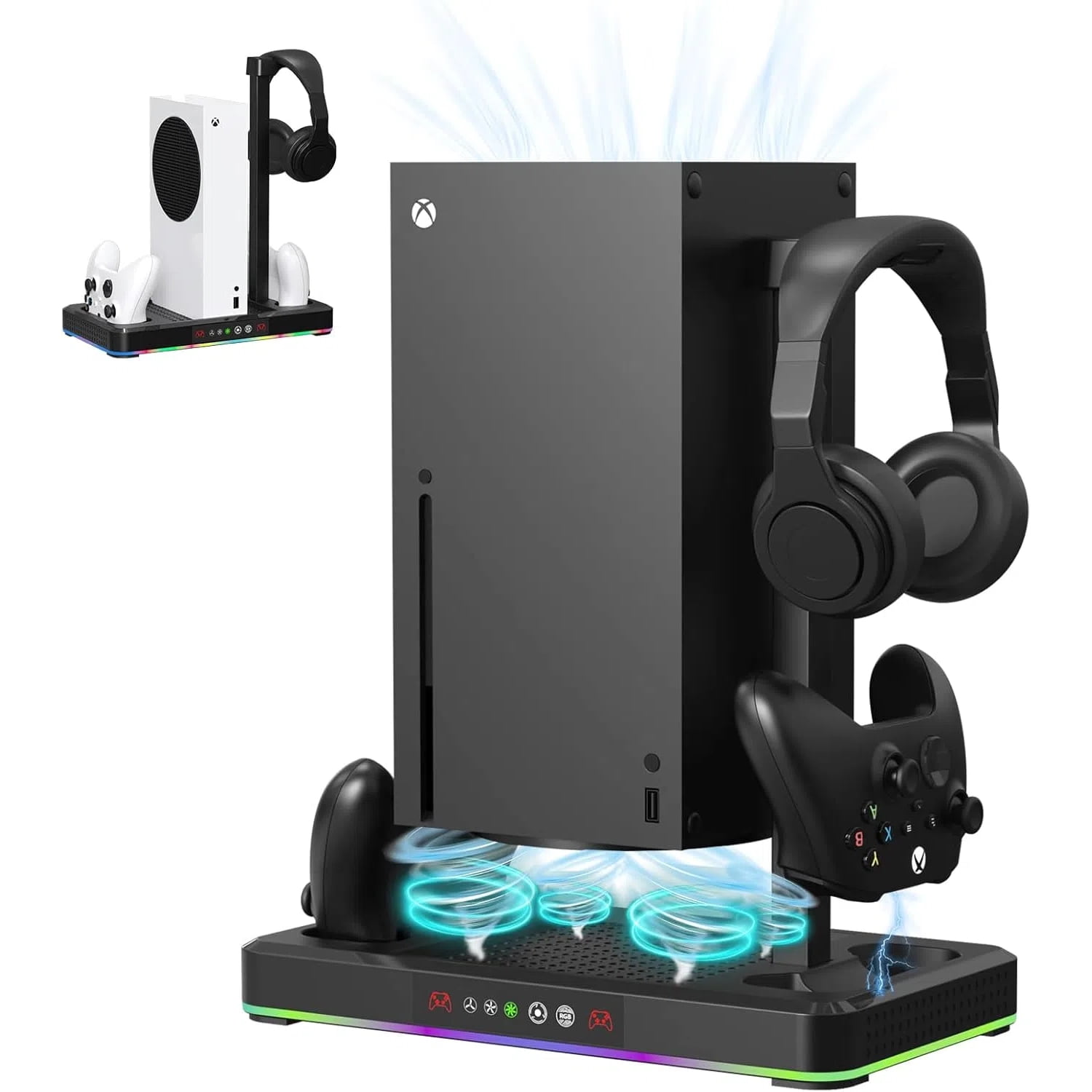 Cooling Stand For Xbox Series X/S With Controller Charging Dock And ...