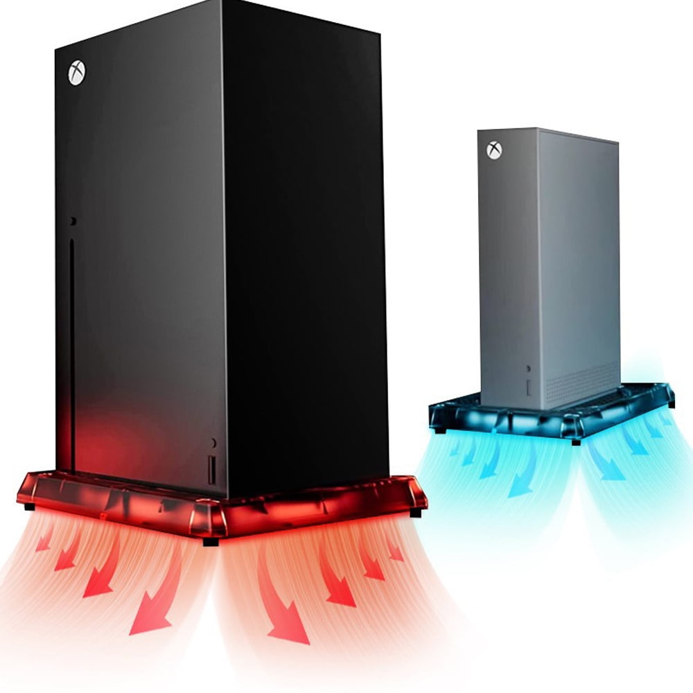 Cooling Stand for Xbox Series X/S with RGB Light,12 Colors 300 Effects ...