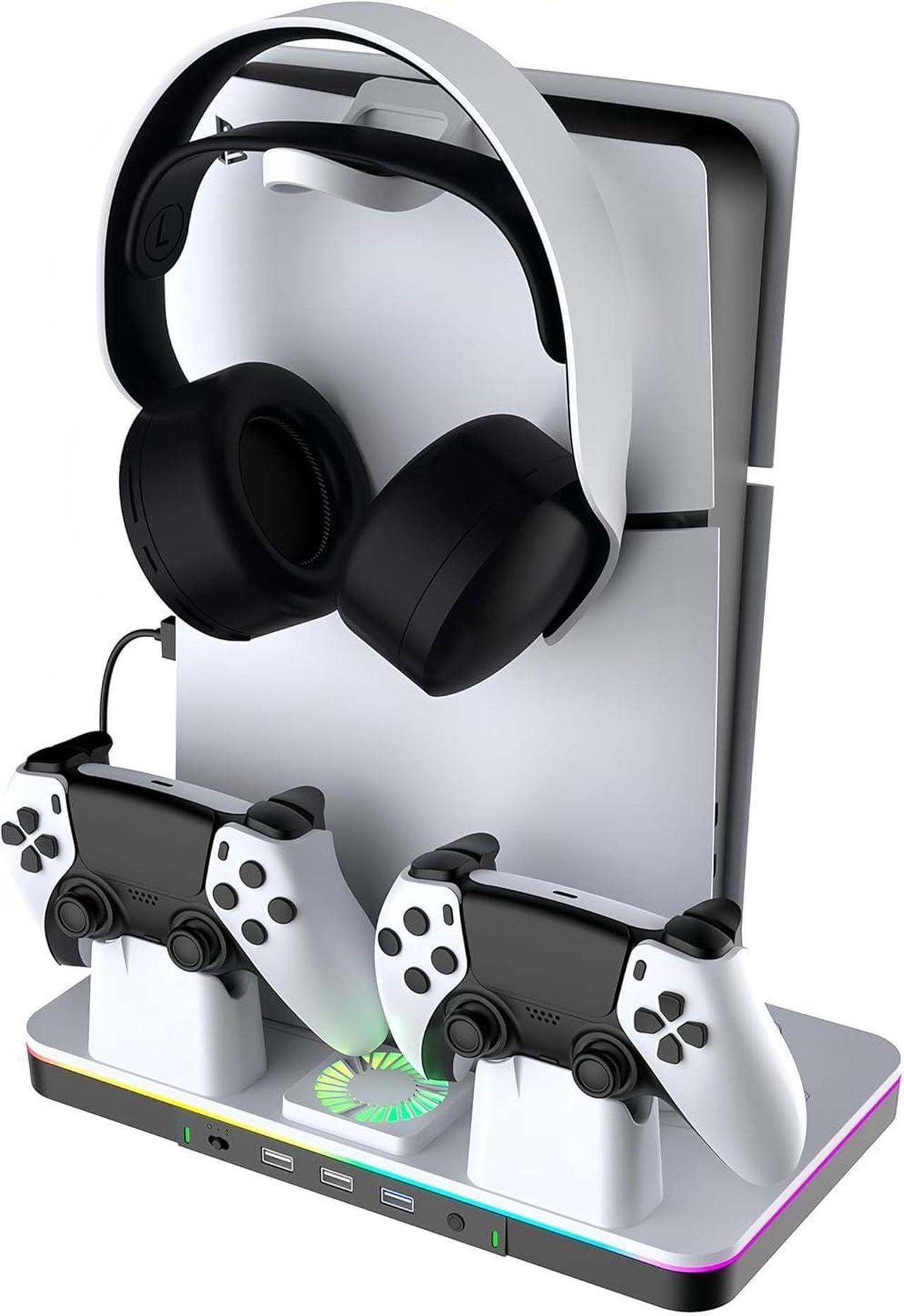 Cooling Station for PS5/PS5 Slim Console (Disc& Digital),PS5 Slim Stand ...