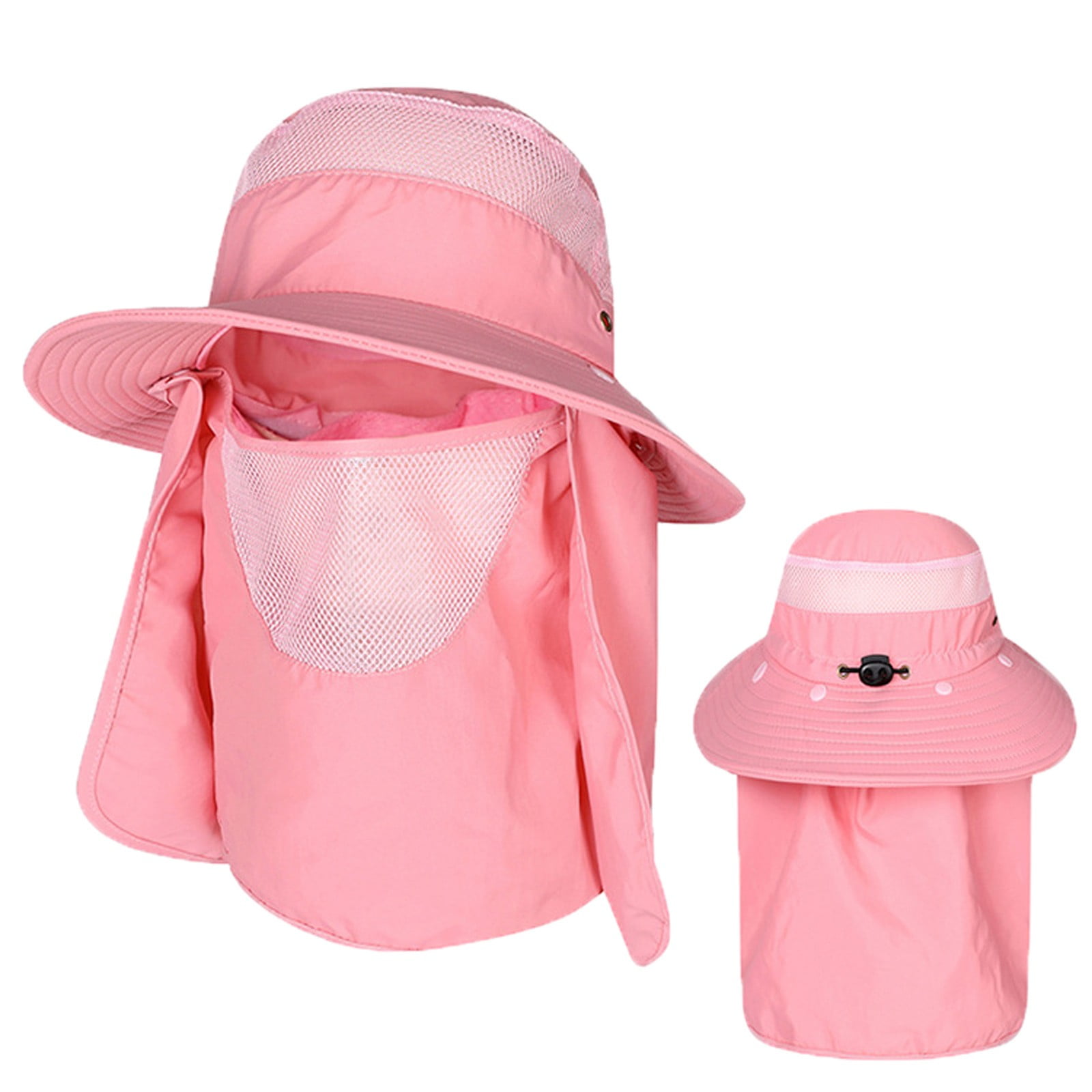 Cooling Sun Hat for Men Women,Neck Flap Wide Brim Bucket Hat Foldable ...