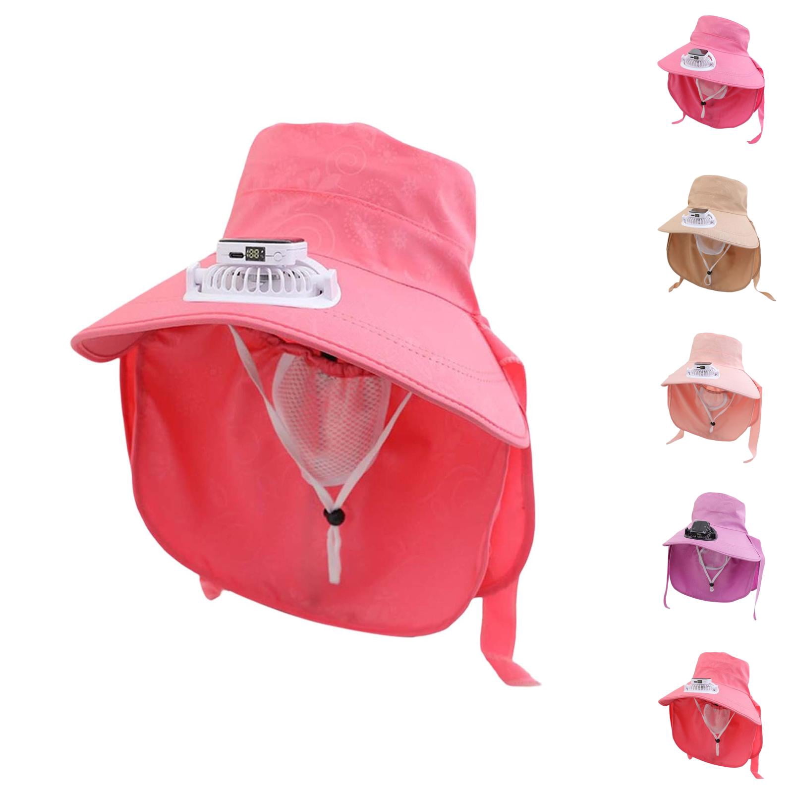 Cooling Sun Hats for Women – Solar-Powered Fan Sun Hat with Wide Brim ...