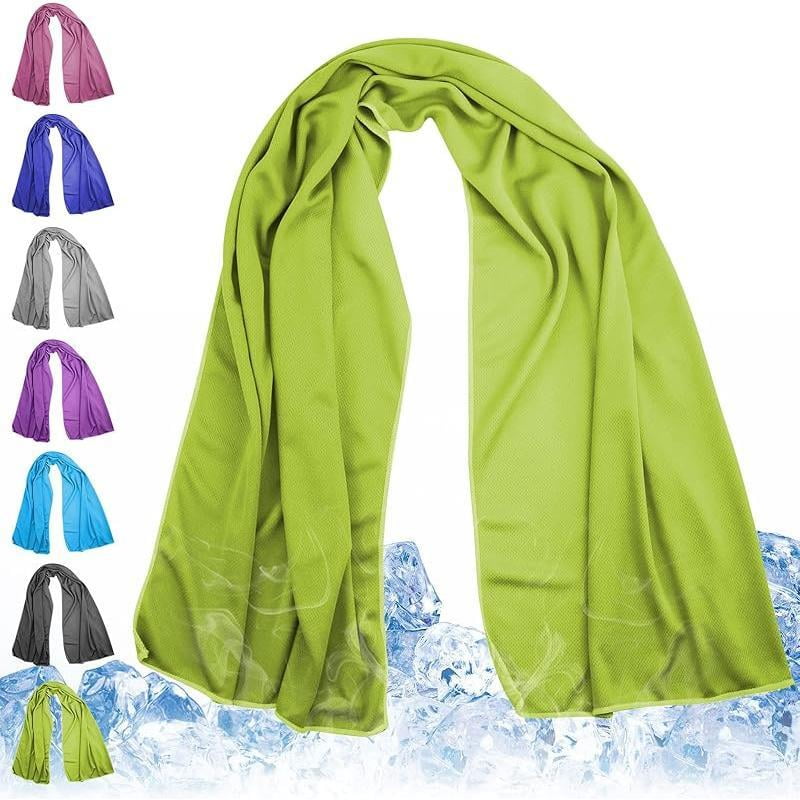 Cooling Towel 43.3" x 15.7" - Ice Sweat Towel for Neck & Face - Quick ...