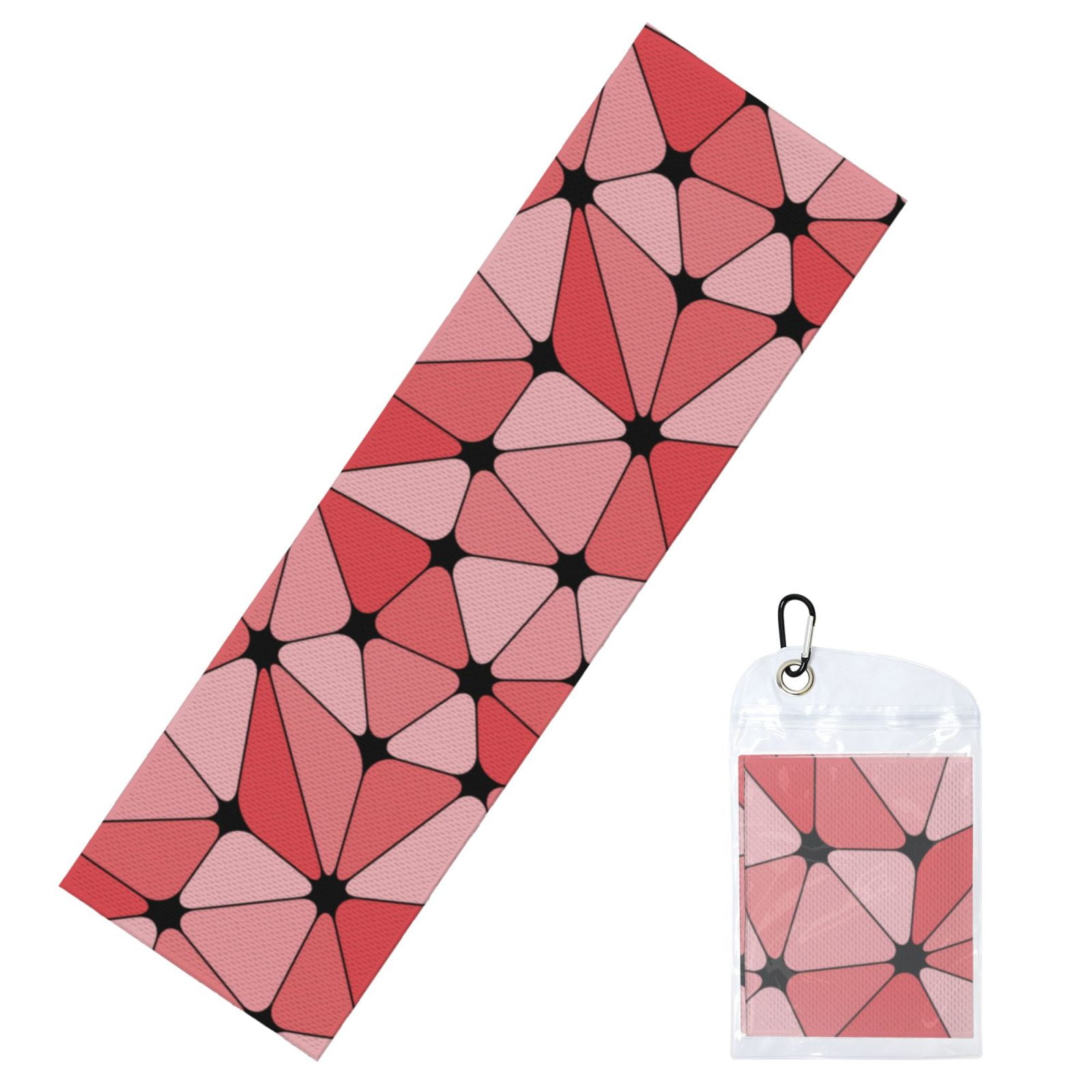 Cooling Towels (40"X12"), Abstract Red Pattern Soft Ice Towel ...