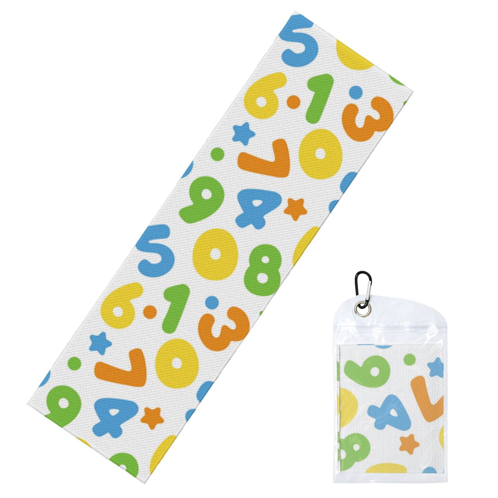 Cooling Towels (40"X12"), Colorful Math Number Print Soft Ice Towel ...