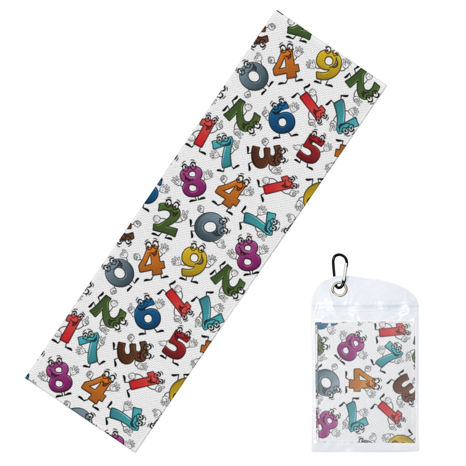 Cooling Towels (40"X12"), Colorful Numbers Soft Ice Towel, Microfiber ...