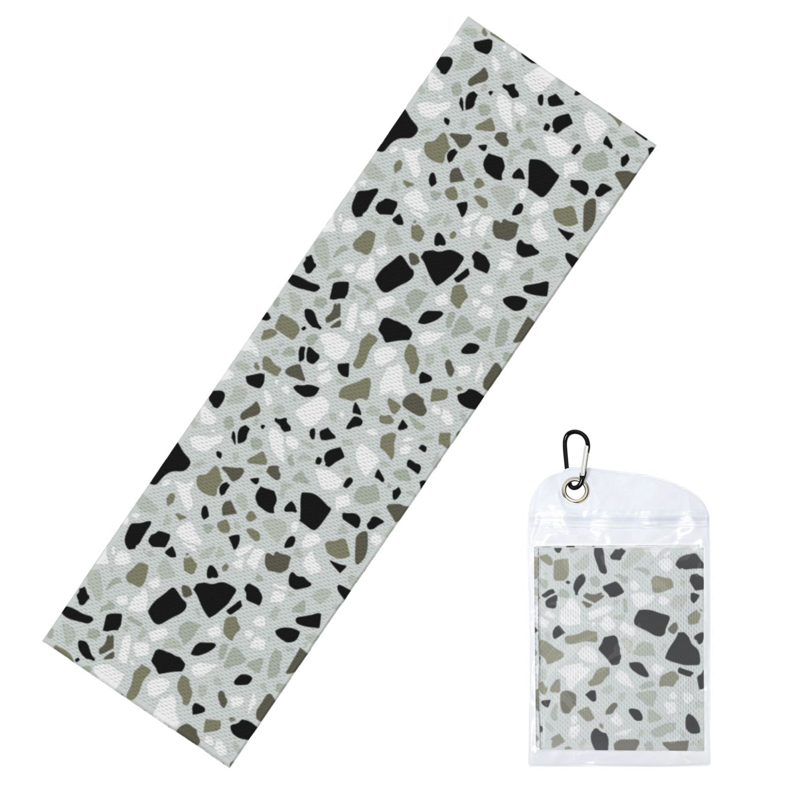 Cooling Towels (40"X12"), Gray Marble Pattern Soft Ice Towel ...