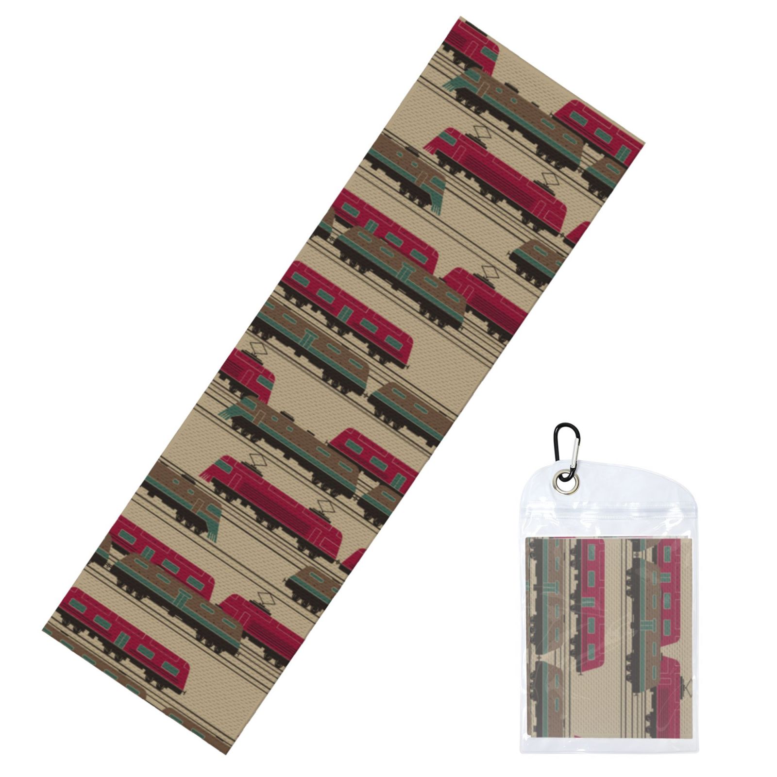 Cooling Towels (40"X12"), Modern Train Pattern Soft Ice Towel ...