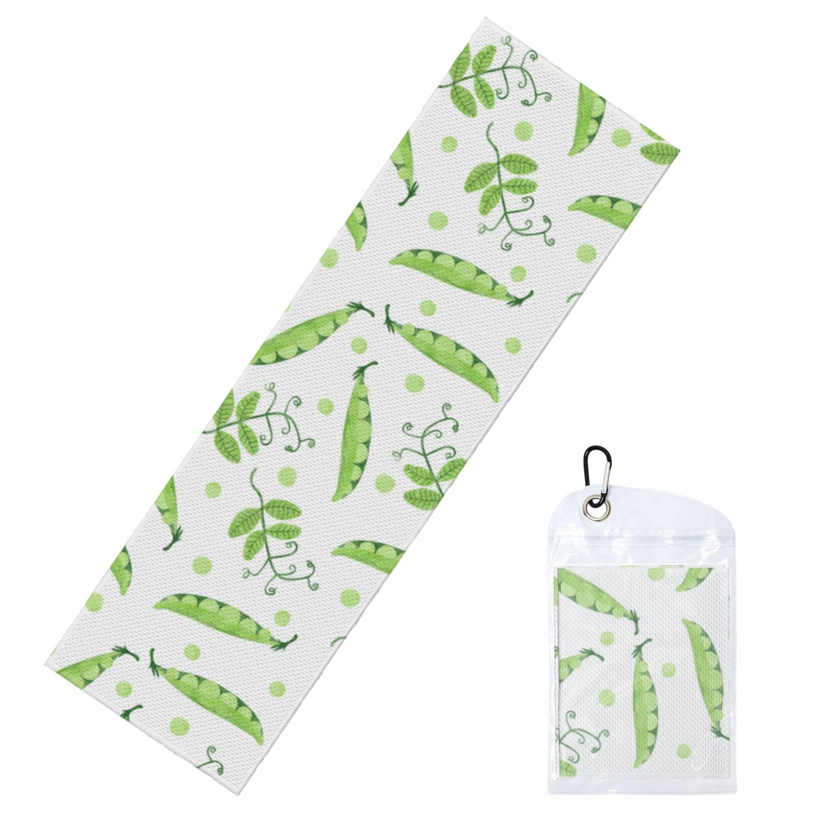 Cooling Towels (40"X12"), Peas Pattern Green Soft Ice Towel, Microfiber ...